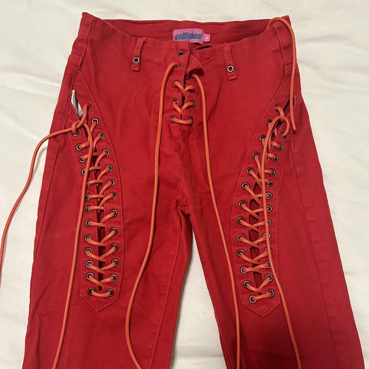 Red pants from edikted size S! - Depop