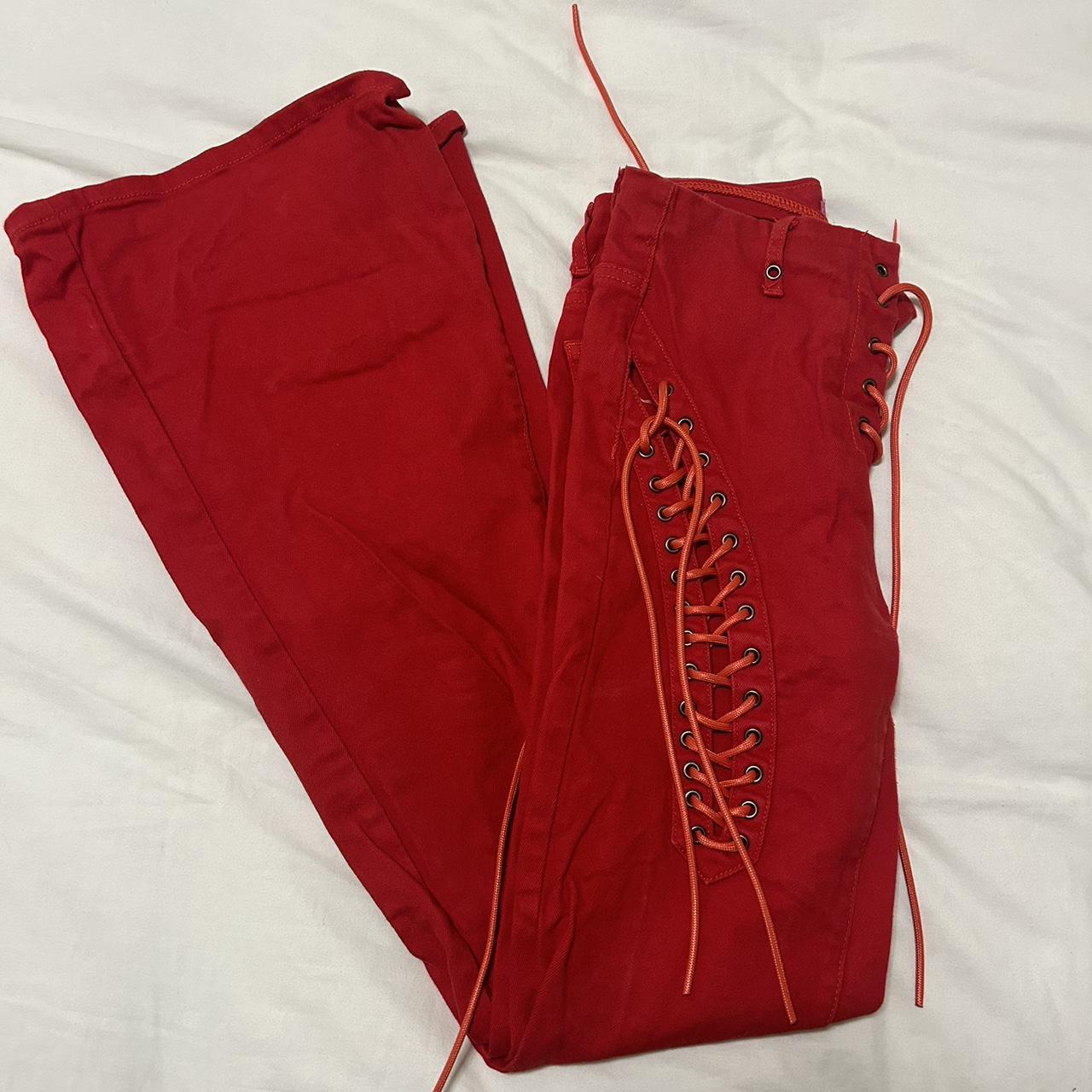 Red pants from edikted size S! - Depop