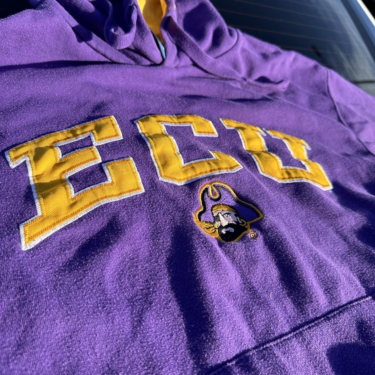 ECU Vintage Hoodie Size L - Depop