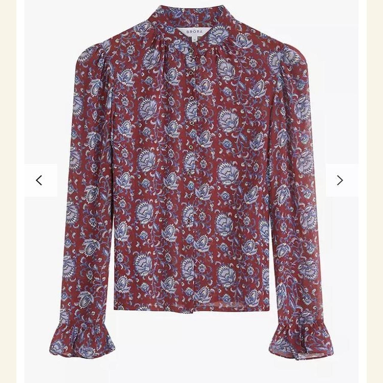 Brora Women's Purple Blouse | Depop