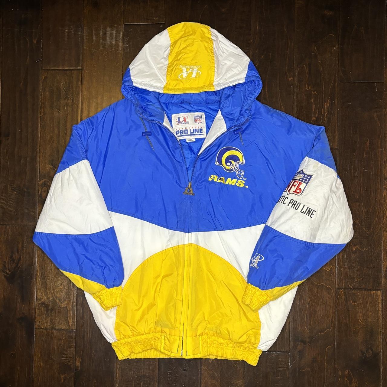 Los Angeles Rams Pro Line starter jacket vintage... - Depop