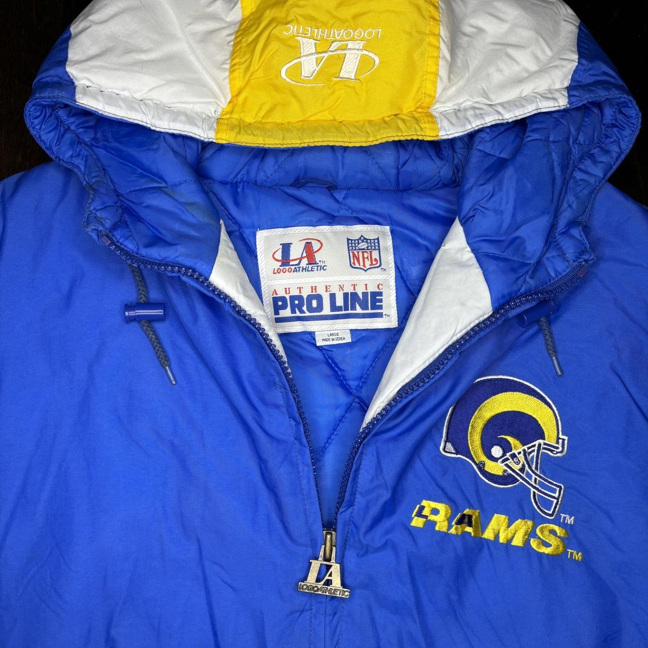 Los Angeles Rams Pro Line starter jacket vintage... - Depop