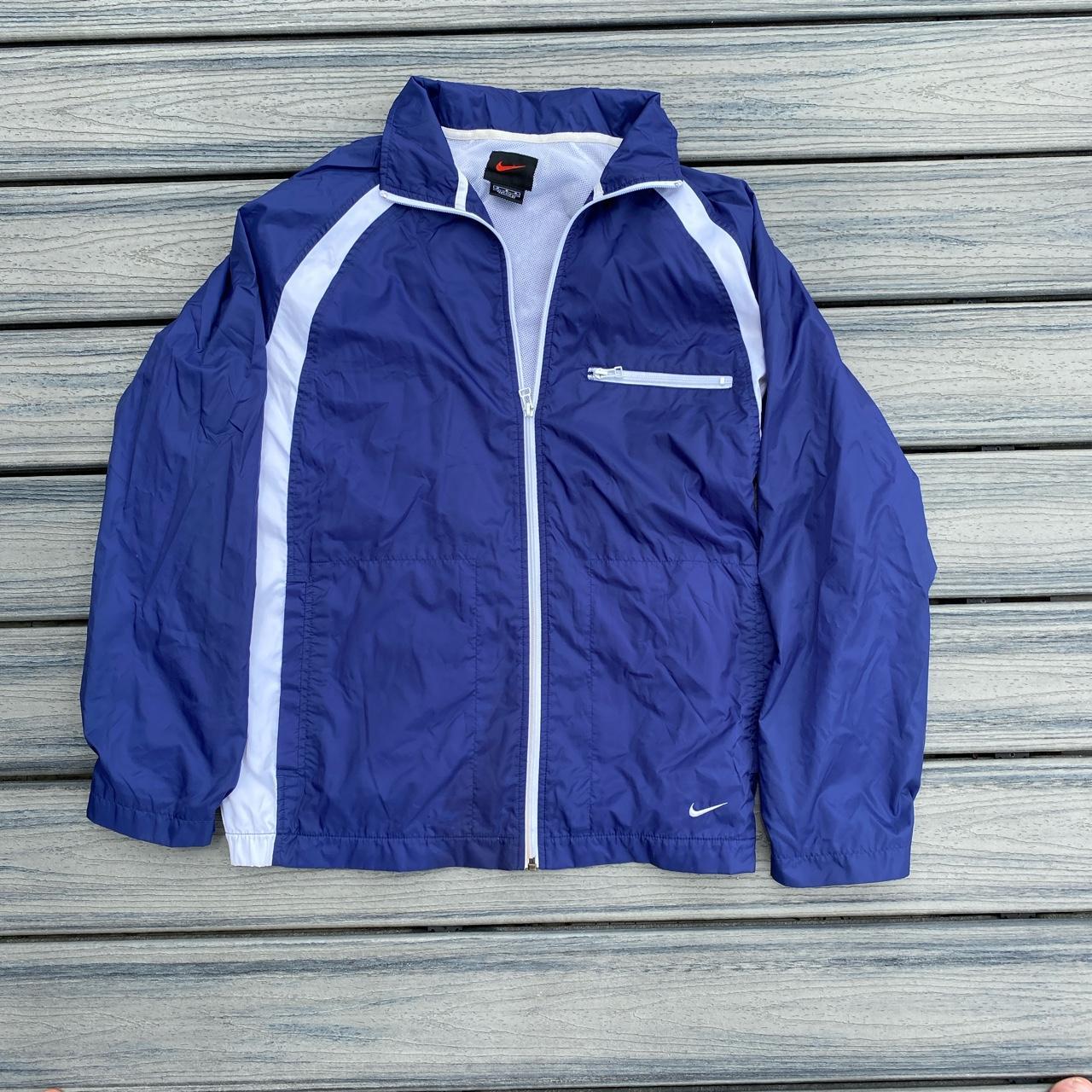 Nike Men's Purple and White Jacket | Depop