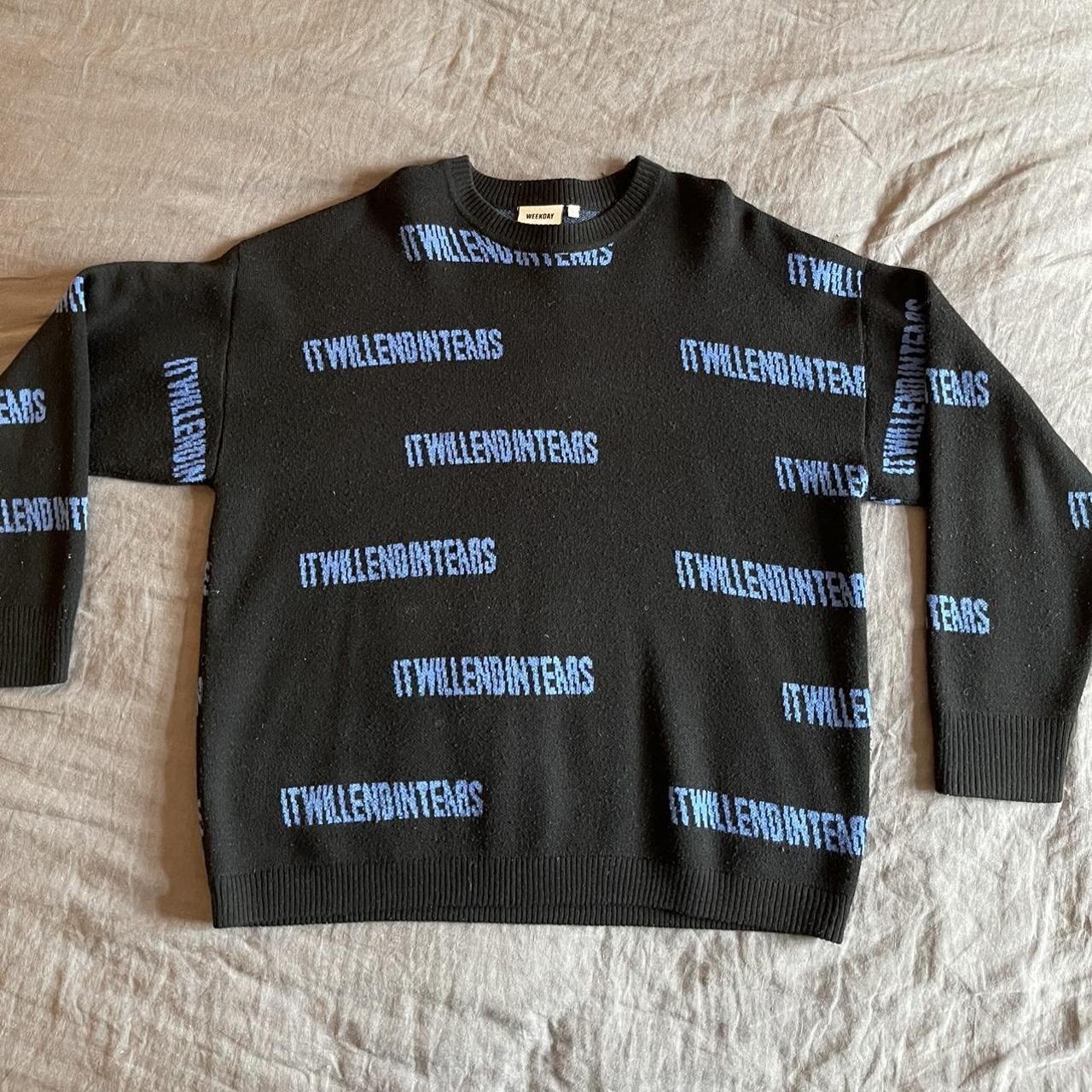 Weekday ITWILLENDINTEARS Size: L Condition: 9/10... - Depop
