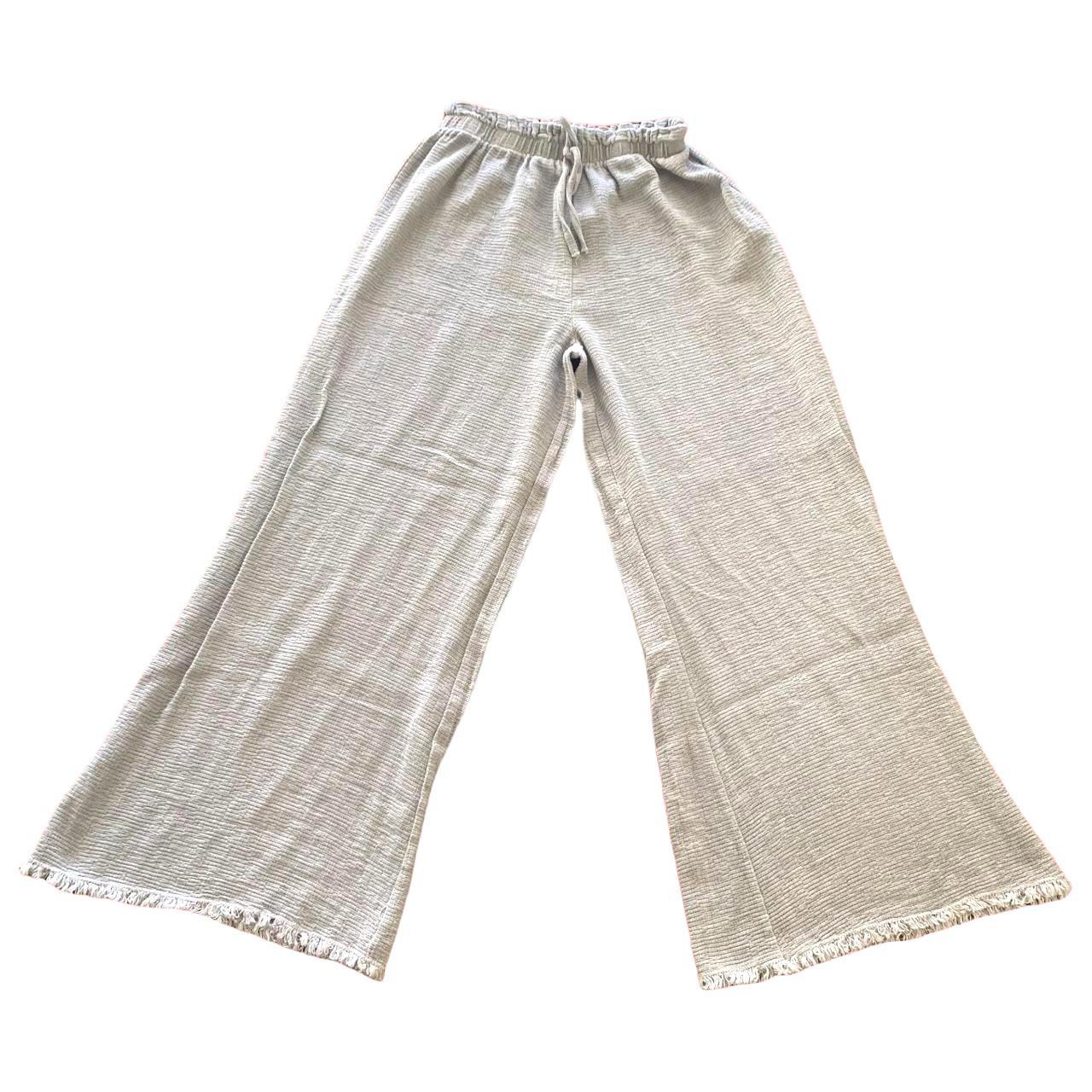 DRAWSTRING PANTS brand: venti6 grey drawstring... - Depop
