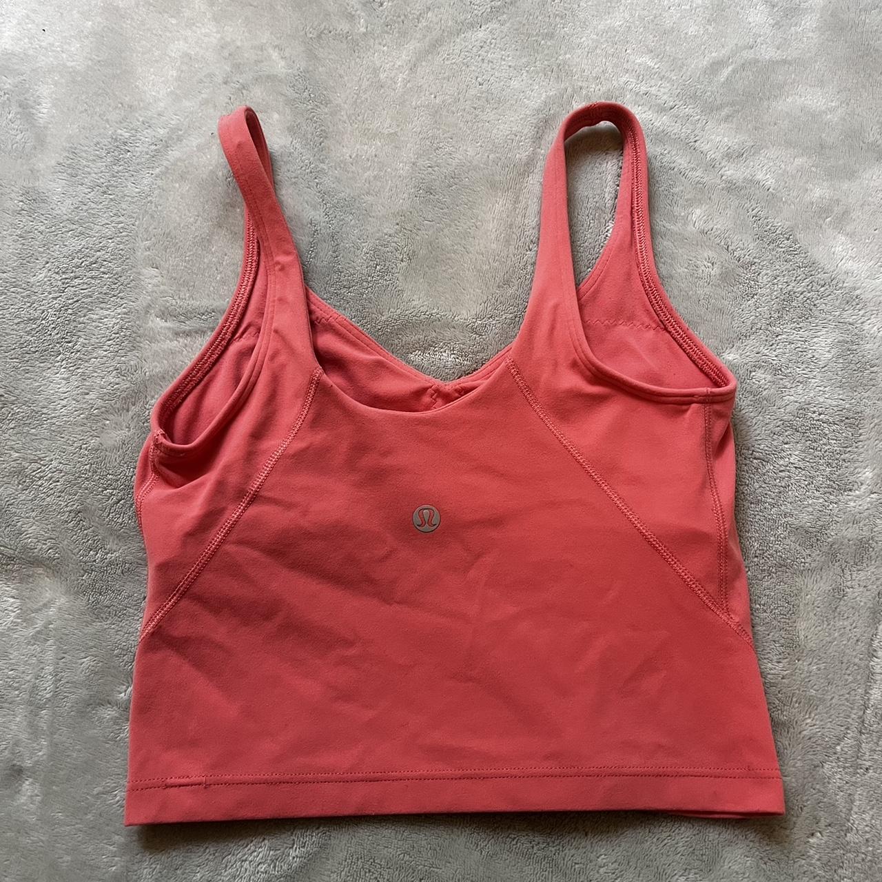 lululemon raspberry cream align tank size 2 - Depop