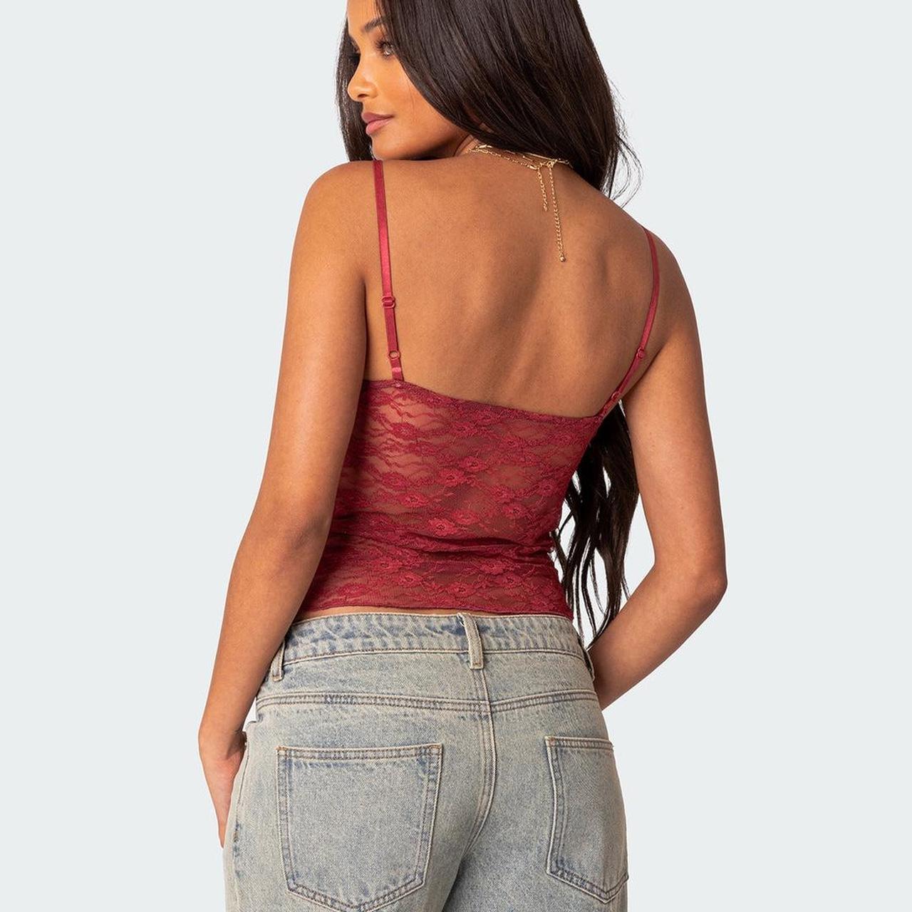 edikted eira sheer lace tank #edikted #goingout #tank - Depop