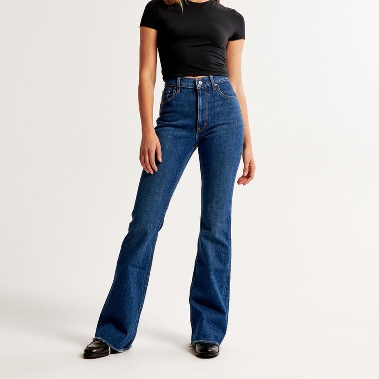 Abercrombie 90s flare jeans, size 23, normal length,... - Depop