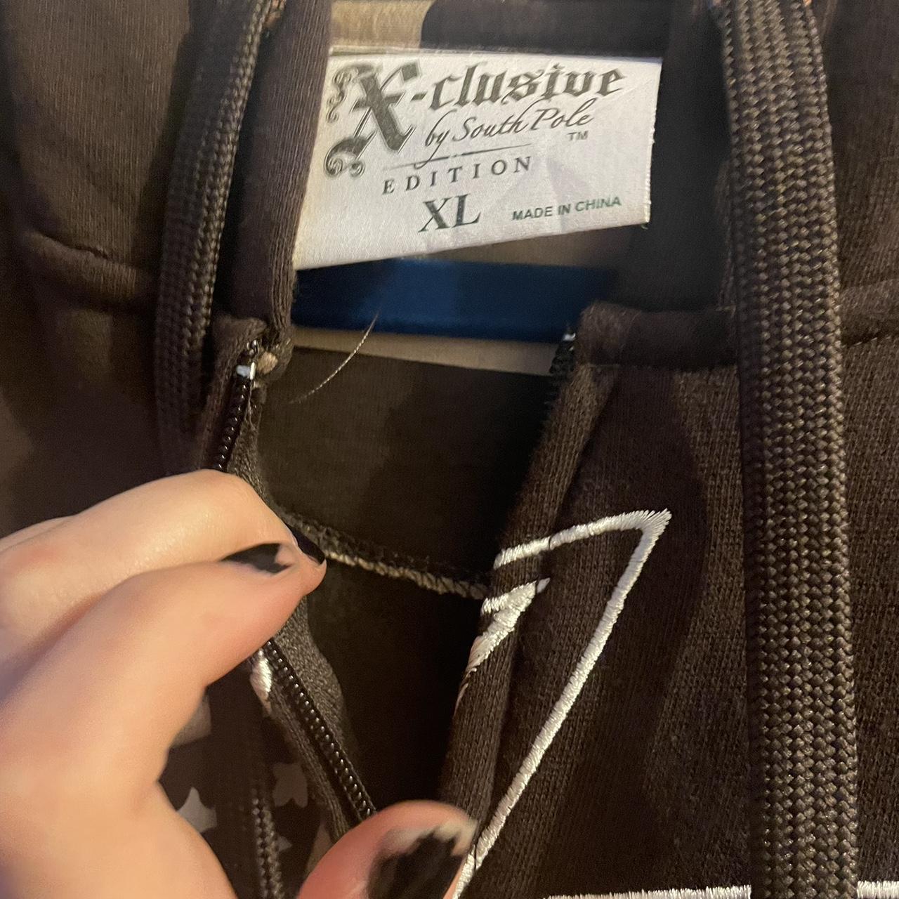 Affliction Men's Brown and White Jacket | Depop