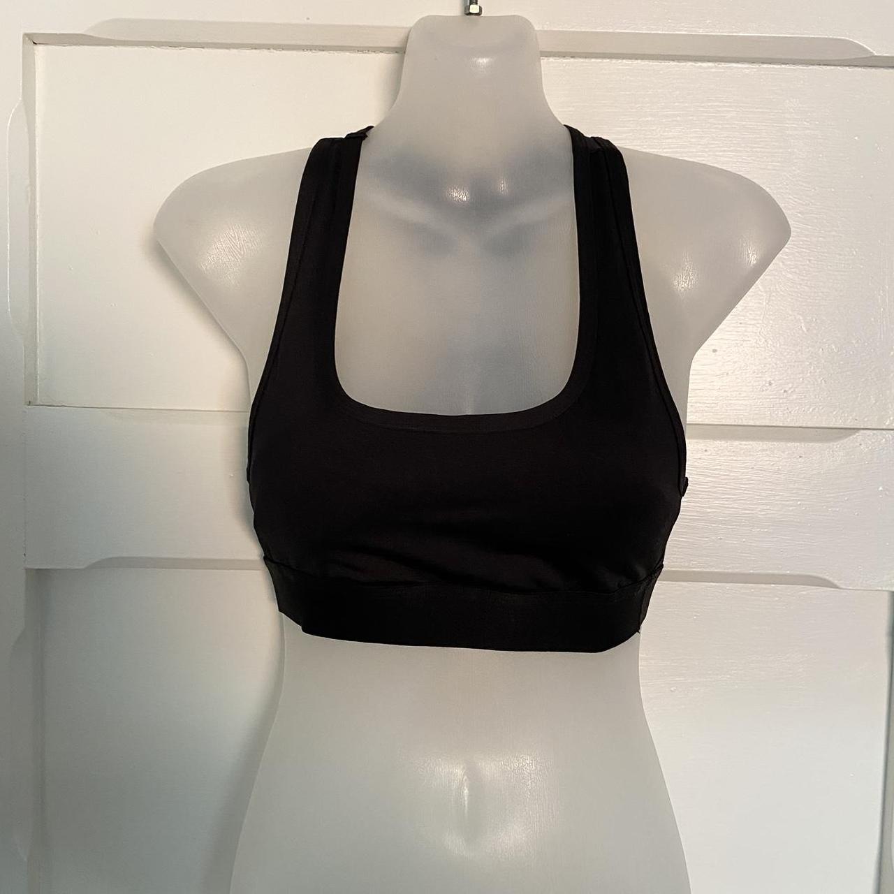 Nicky Kay N.K Women's Black Padded Racerback Sports... - Depop