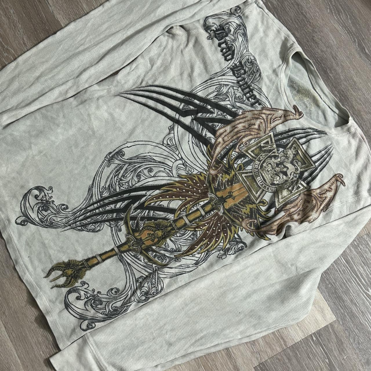 2000s brad butter shirt size XL, minor holes... | Depop