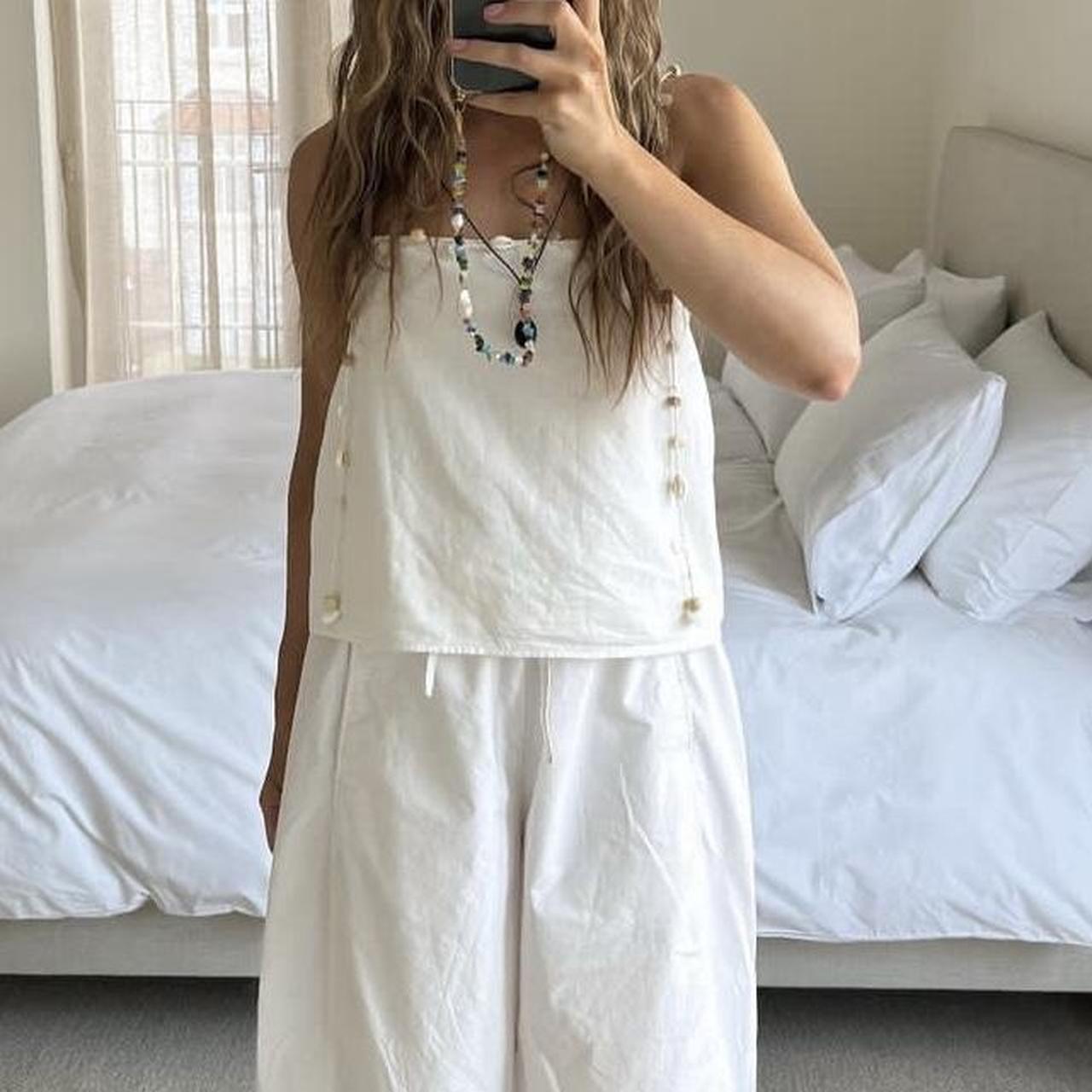 Zara shell top Large Brand new with tags - Depop