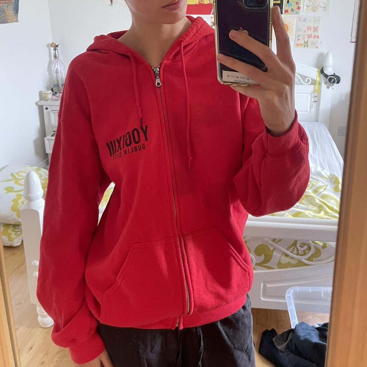 Yogi zip hoodie has some faint stains DO NOT BUY... - Depop