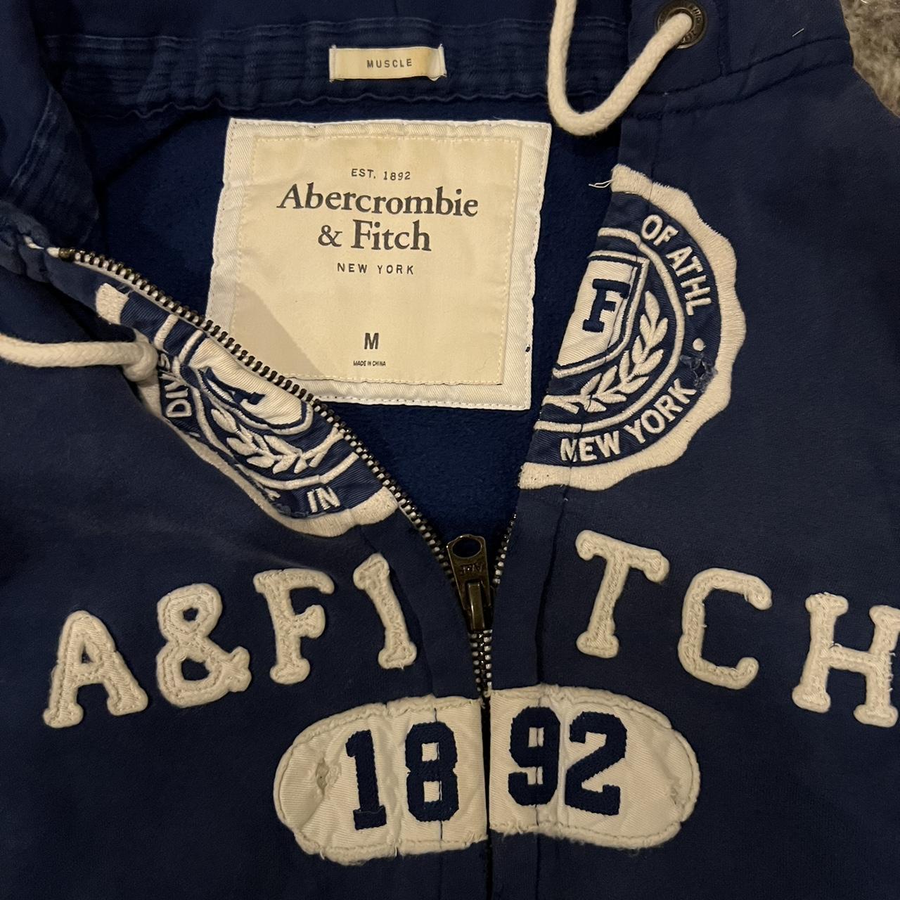 Abercrombie & Fitch Hoody in blue. Excellent... - Depop