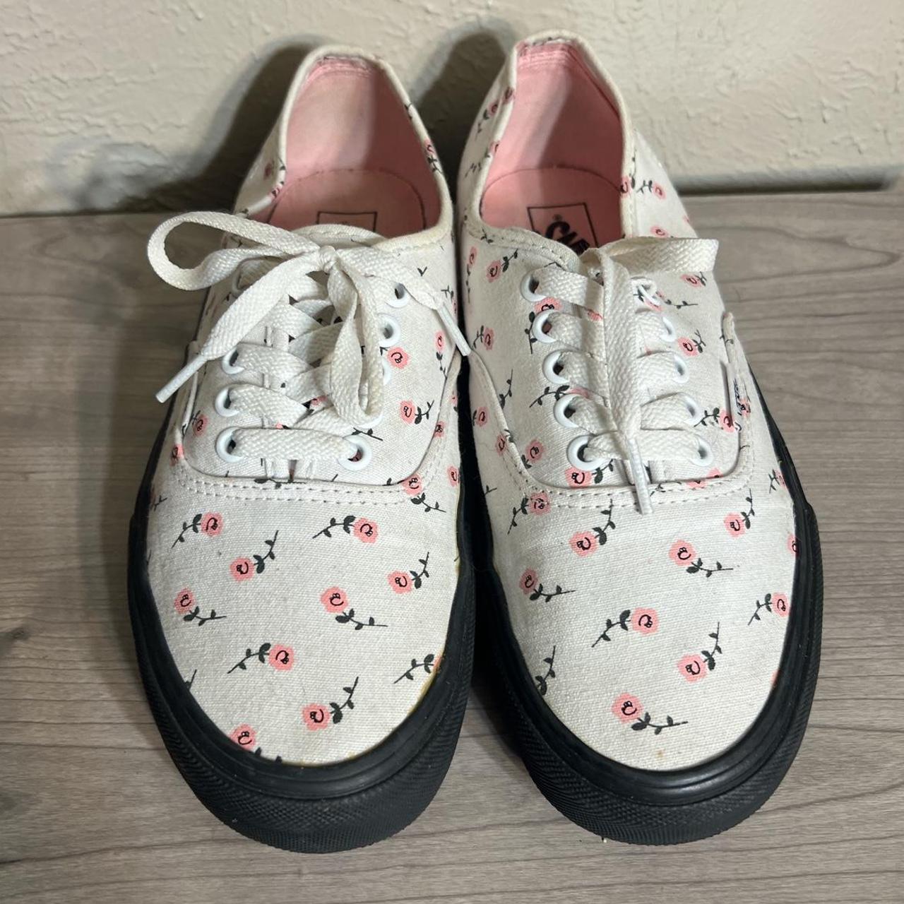 Lazy oaf x vans limited edition White with pink... - Depop