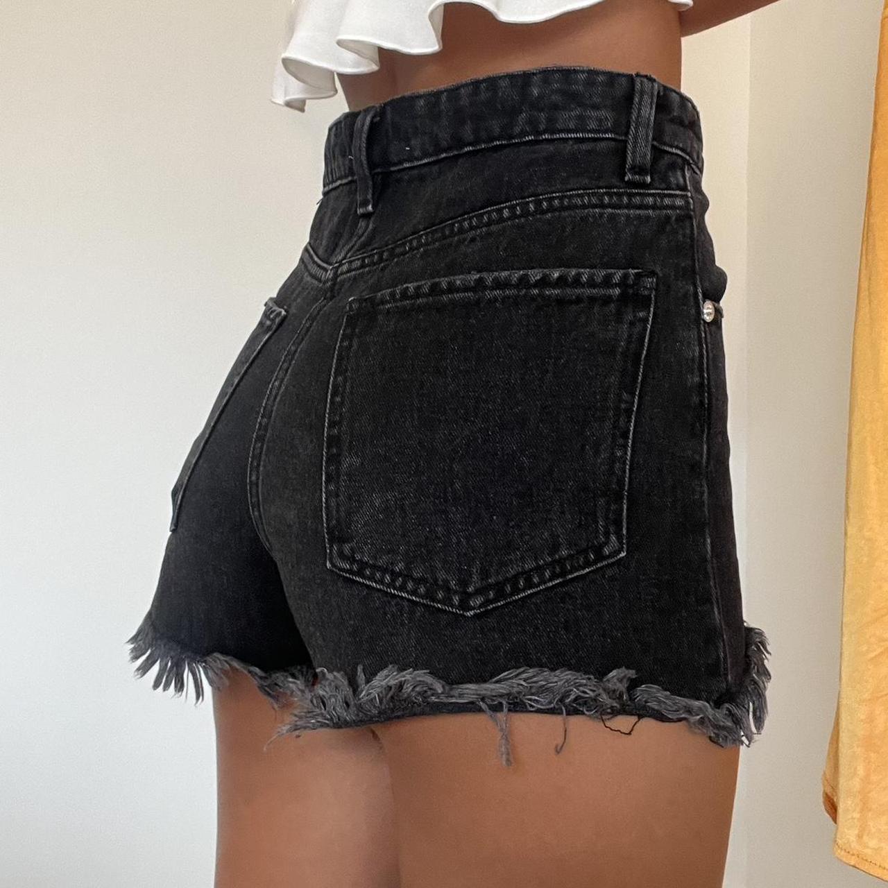 Zara high rise denim shorts🎱 size 27 Perfect for... - Depop