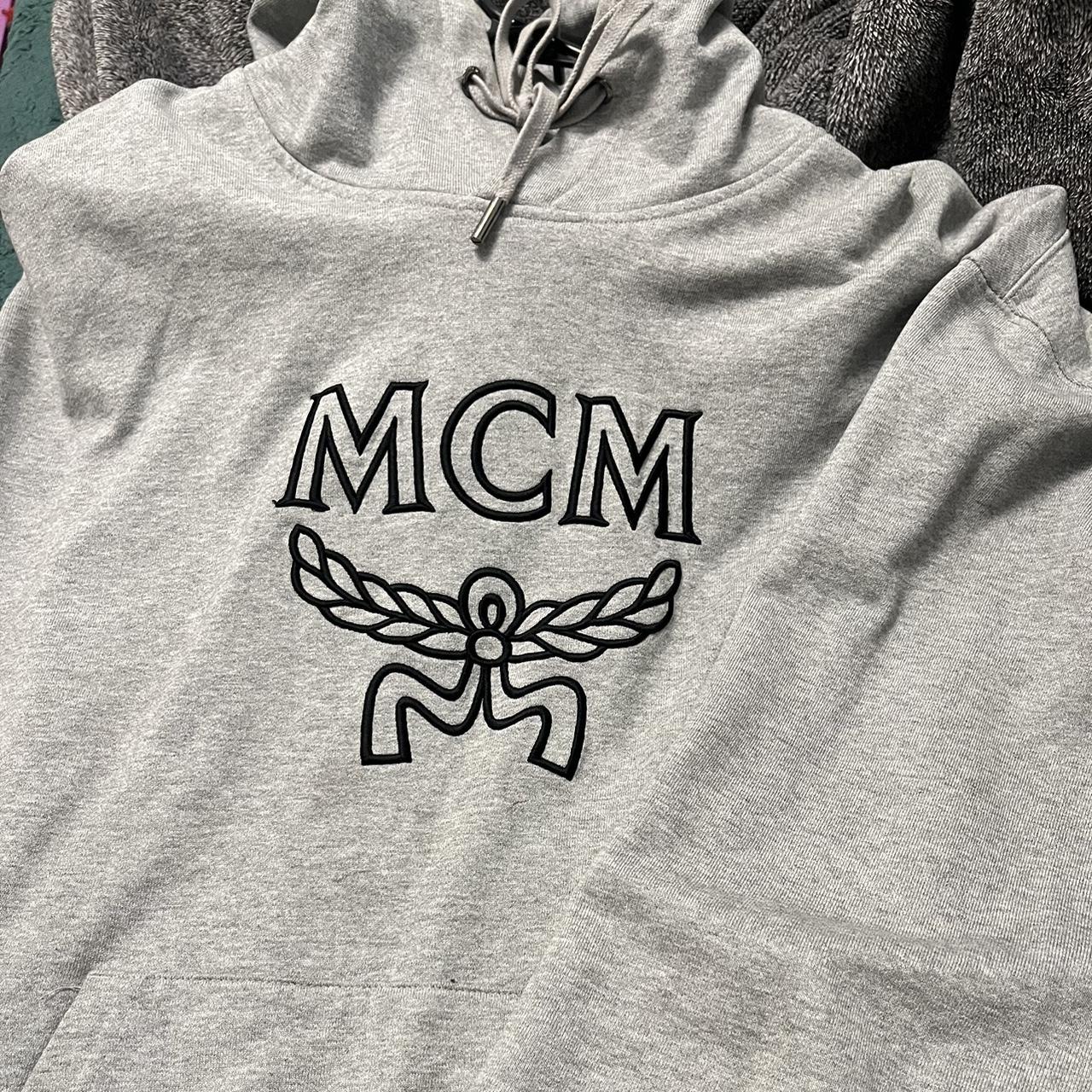 Large McM Hooded Sweater, worn still in good... - Depop