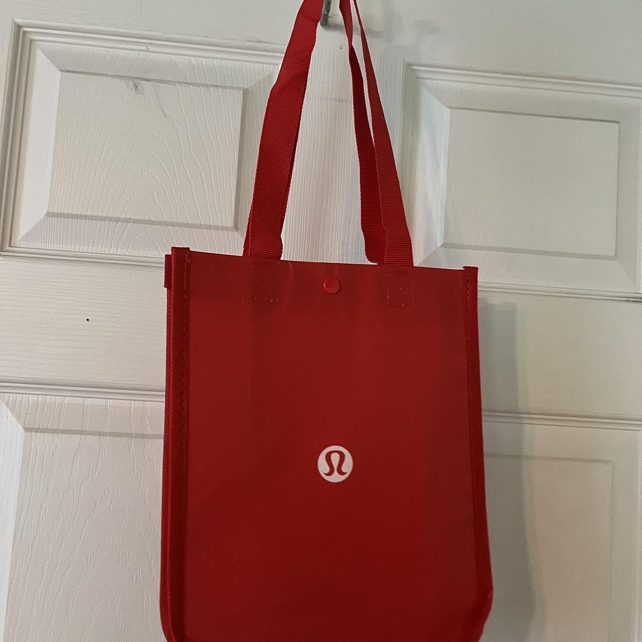 Lululemon red tote bag. perfect for carrying your... - Depop