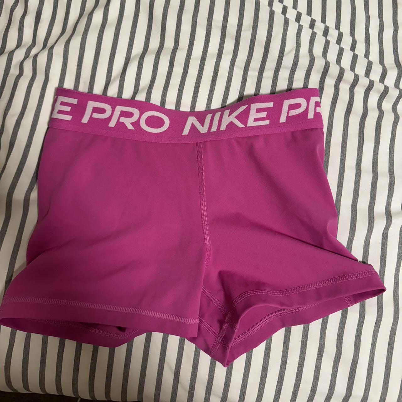 Nike Pink Nike pro shorts x - Depop