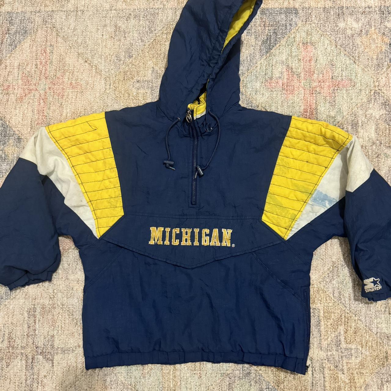 Vintage Michigan Starter Jacket Size small Great for... - Depop