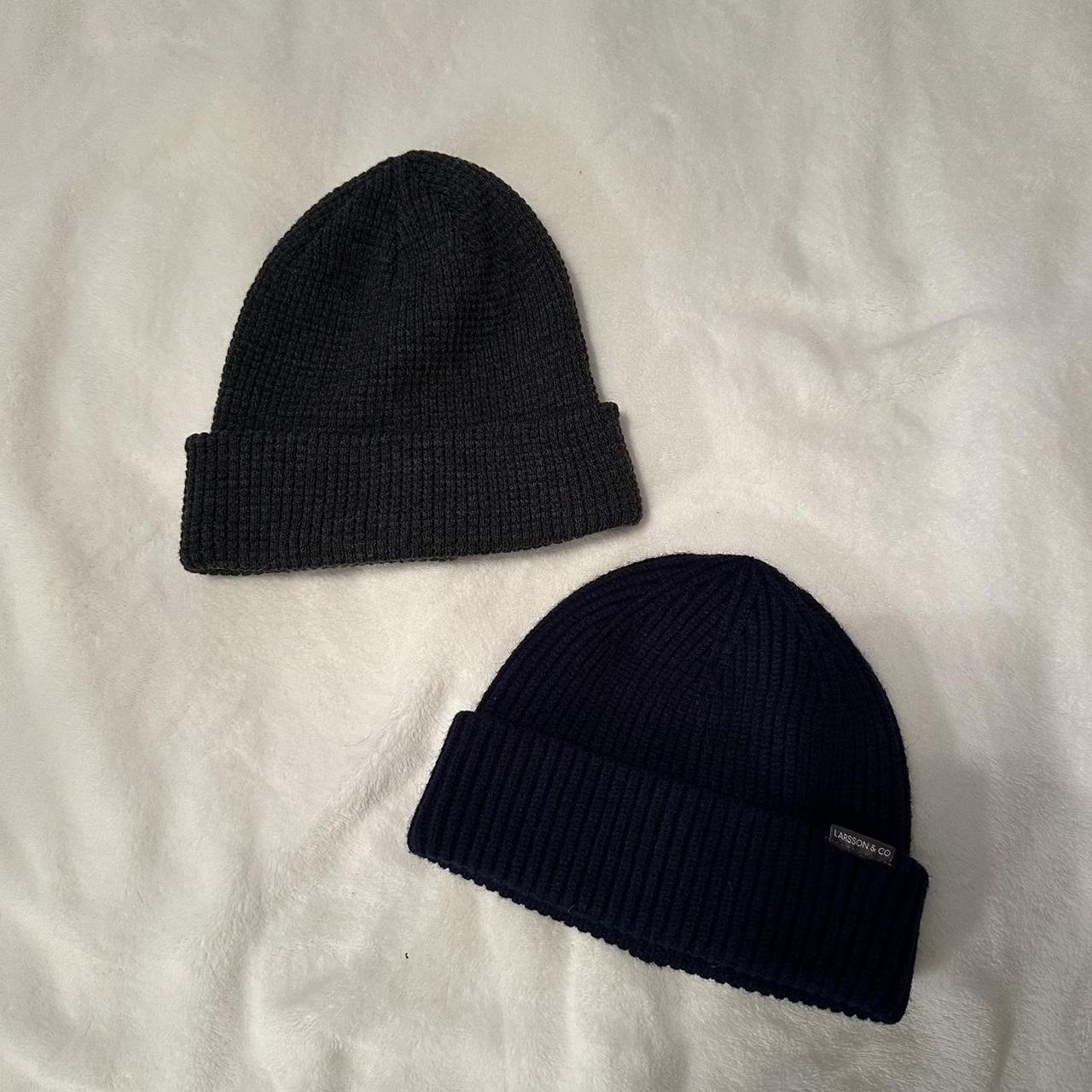 selling 2 beanies for 1 (literally never worn... - Depop