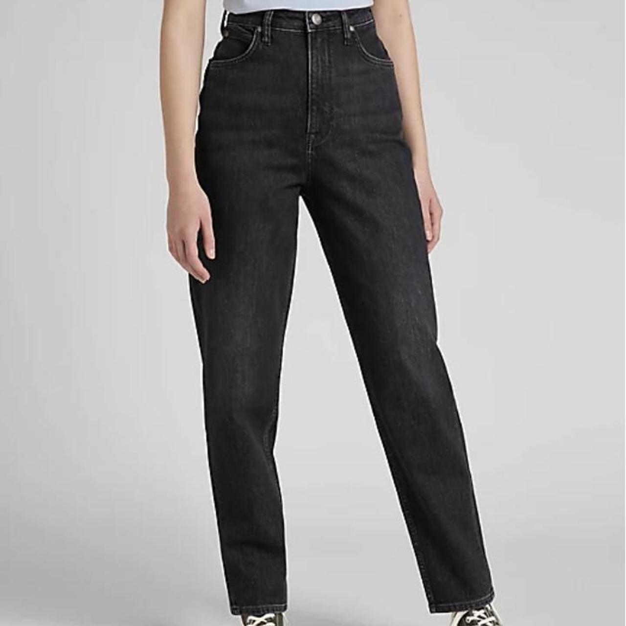 Lee - Stella Tapered High Rise Jeans Black... | Depop