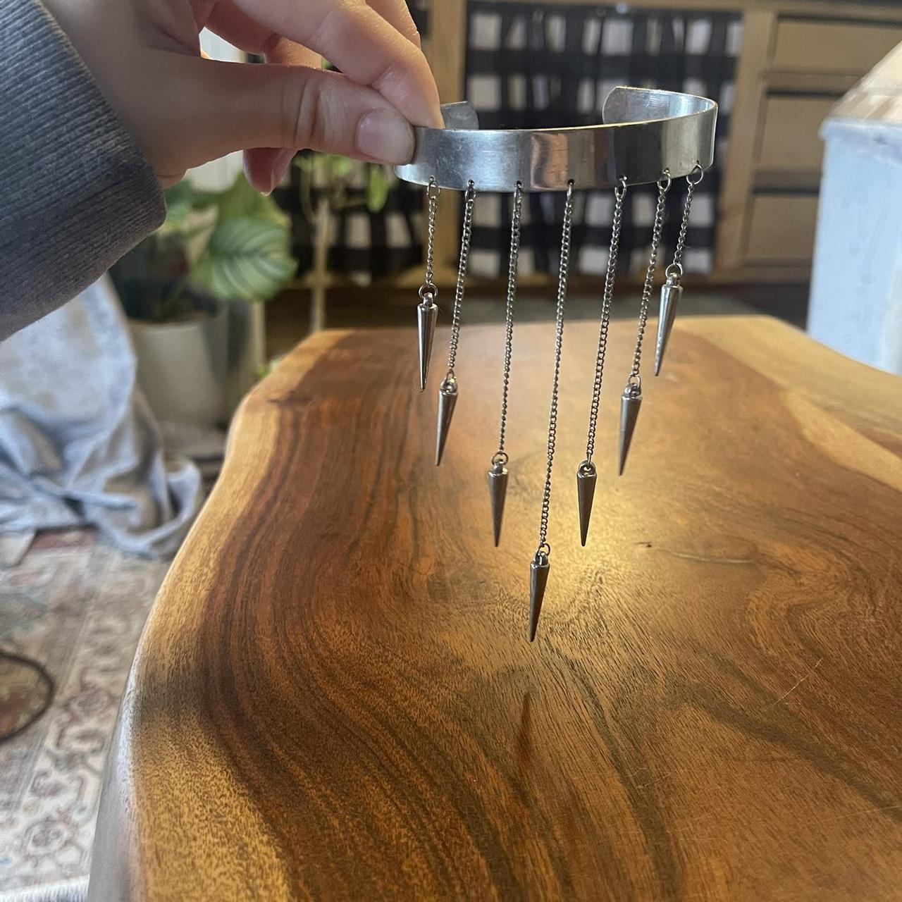 Silver Spike Arm Cuff💖 - Depop