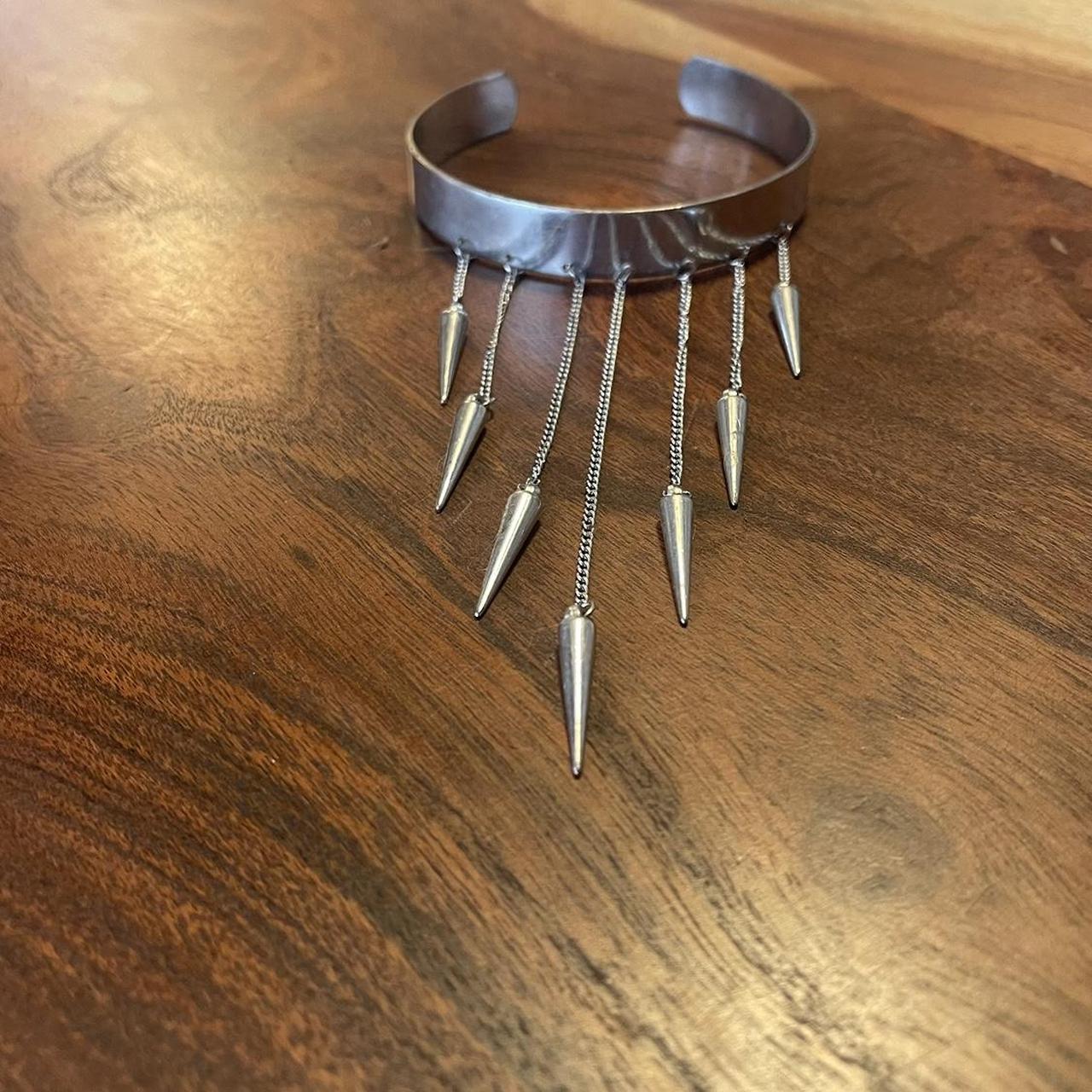 Silver Spike Arm Cuff💖 - Depop