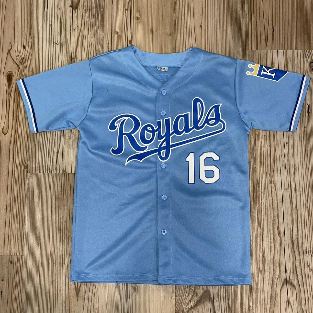 Kansas City Royals Old School Powder Blue Billy... - Depop