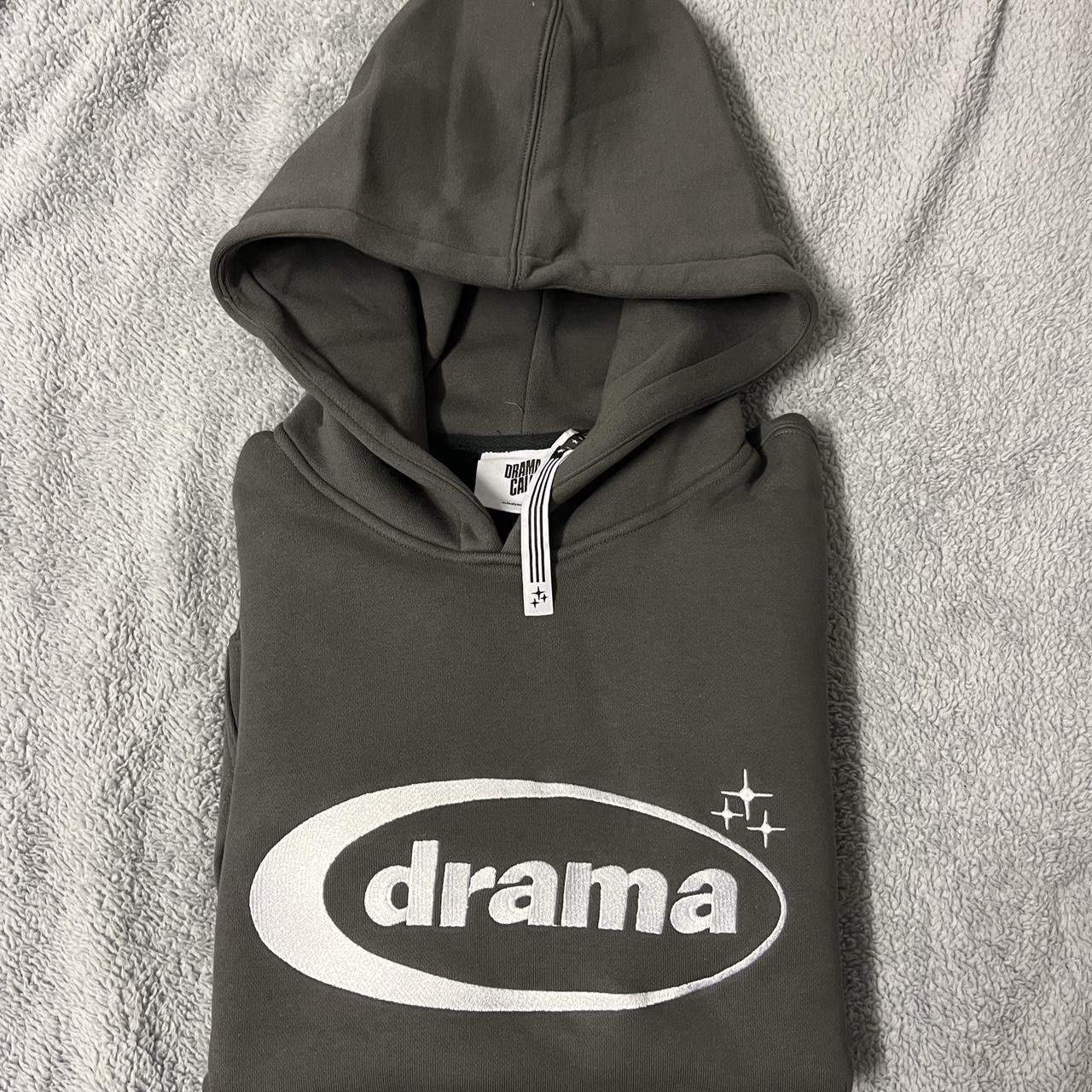Drama hoodie grey Taking offers #drama #corteiz... - Depop