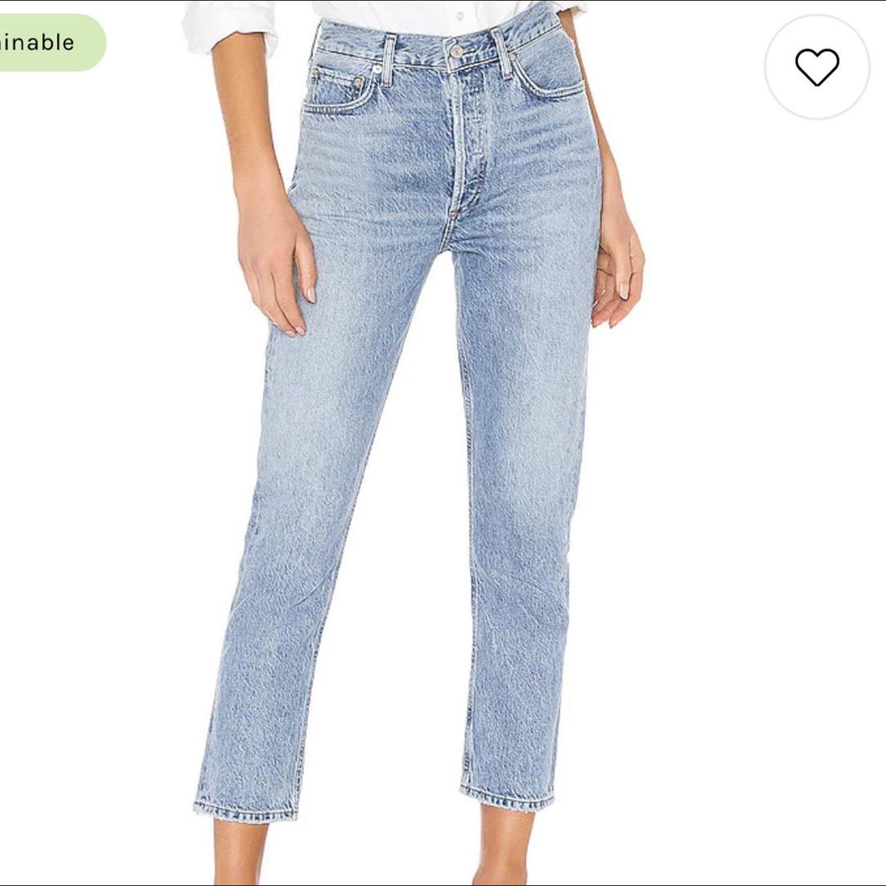 AGOLDE Riley high rise straight crop jeans in... - Depop