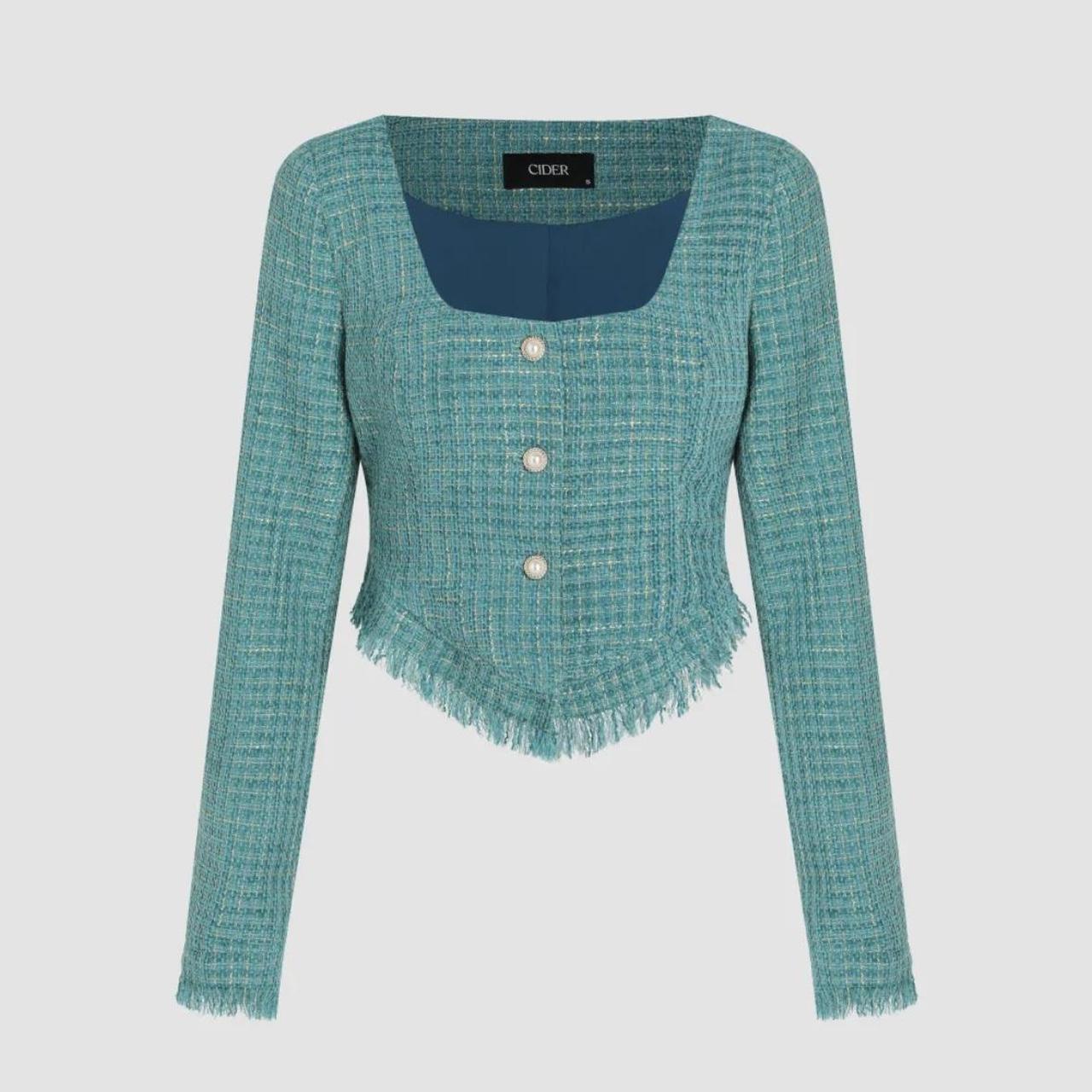 Cider Women's Blue Top | Depop