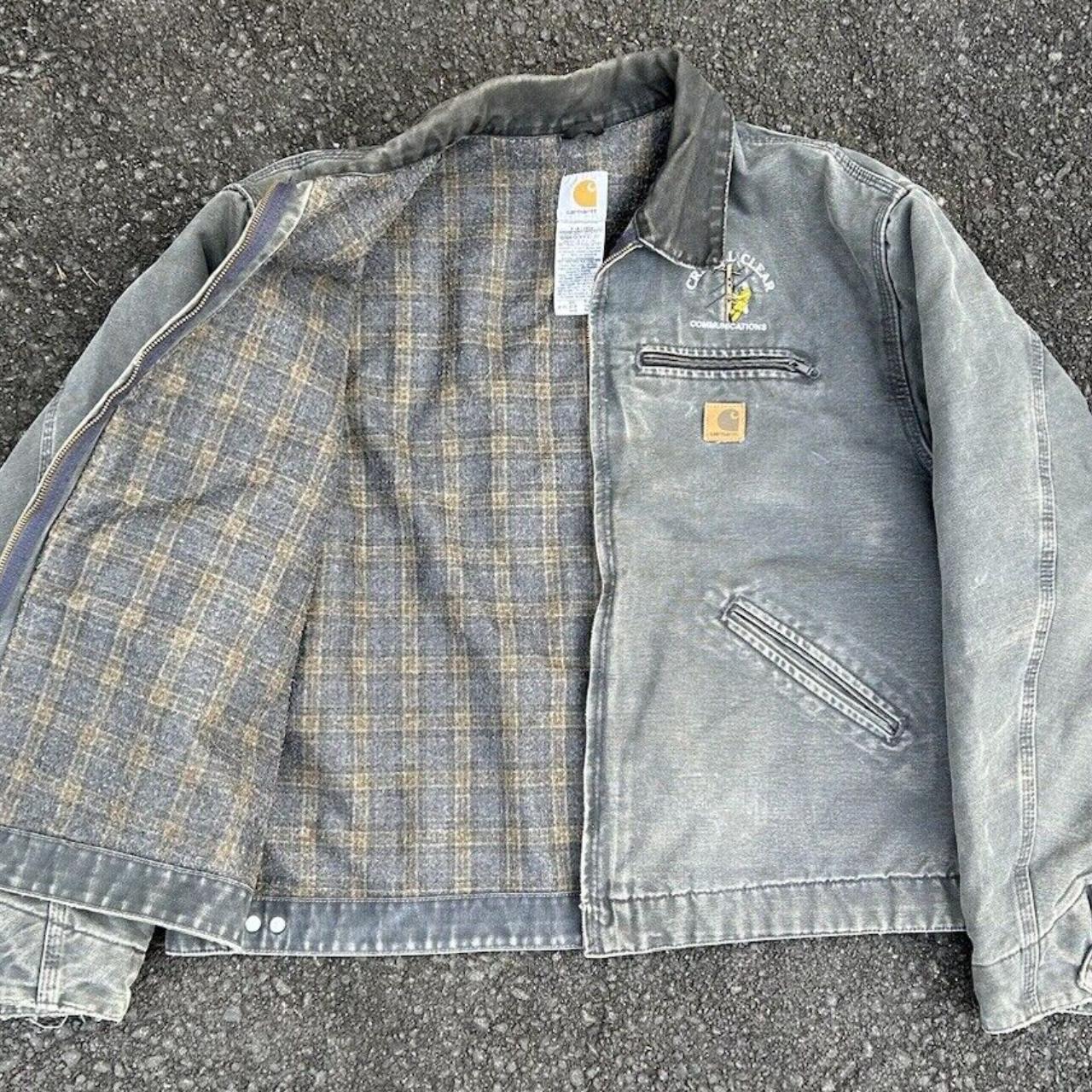 Vintage Carhartt Detroit Jacket J97 PTL - Depop