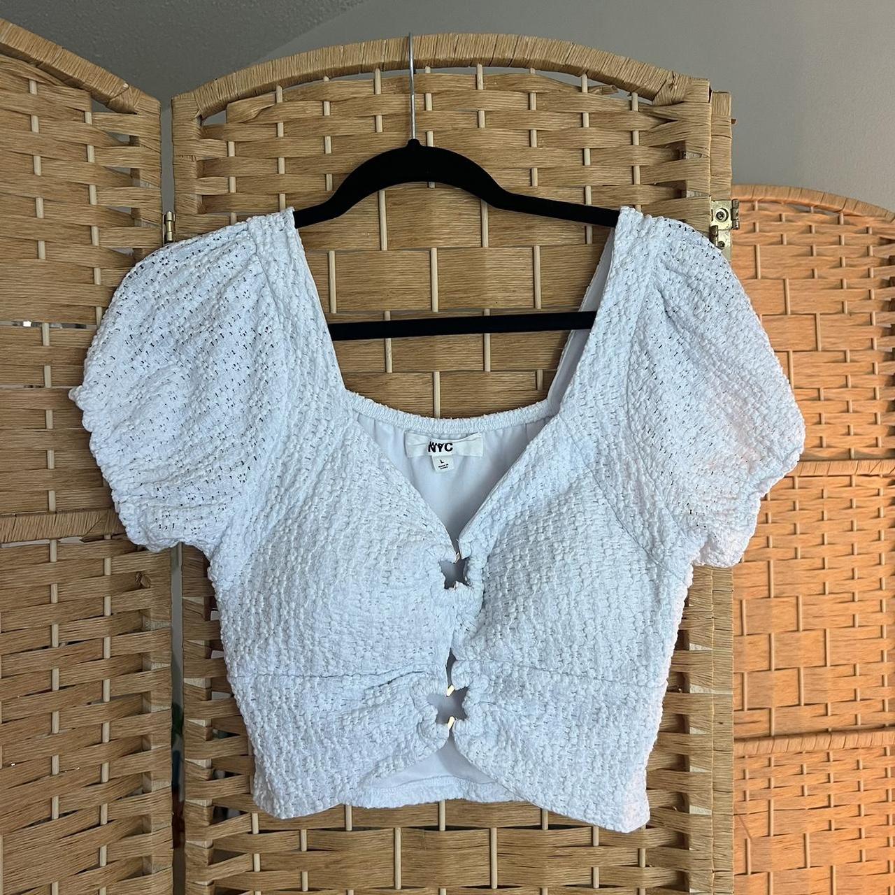 White butterfly top! - Depop