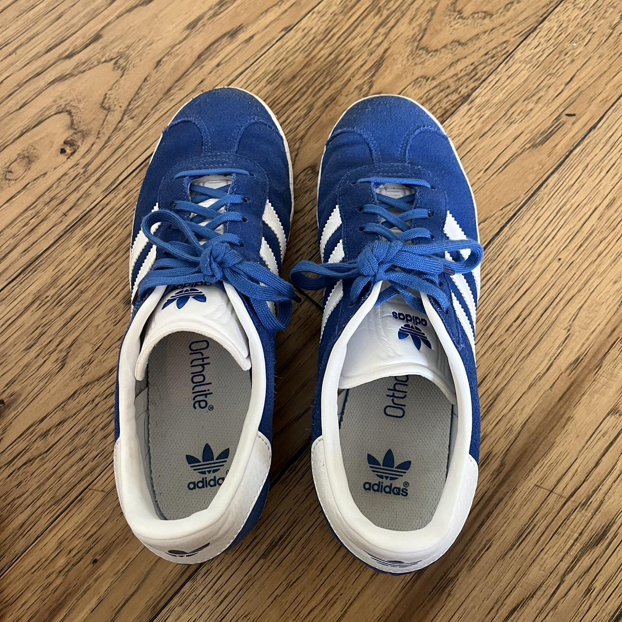 Adidas Women's Blue Trainers | Depop