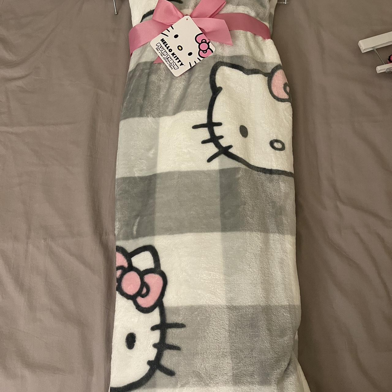 BRAND NEW ICONIC 50 X 70 PLAID Hello Kitty Blanket... - Depop