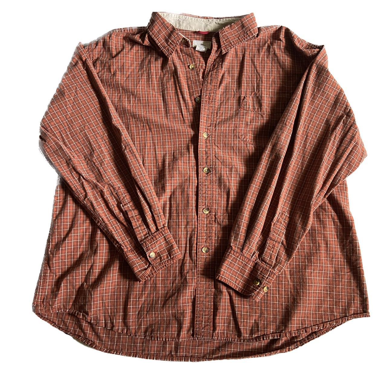 dockers orange flannel shipping is 6.00 - Depop