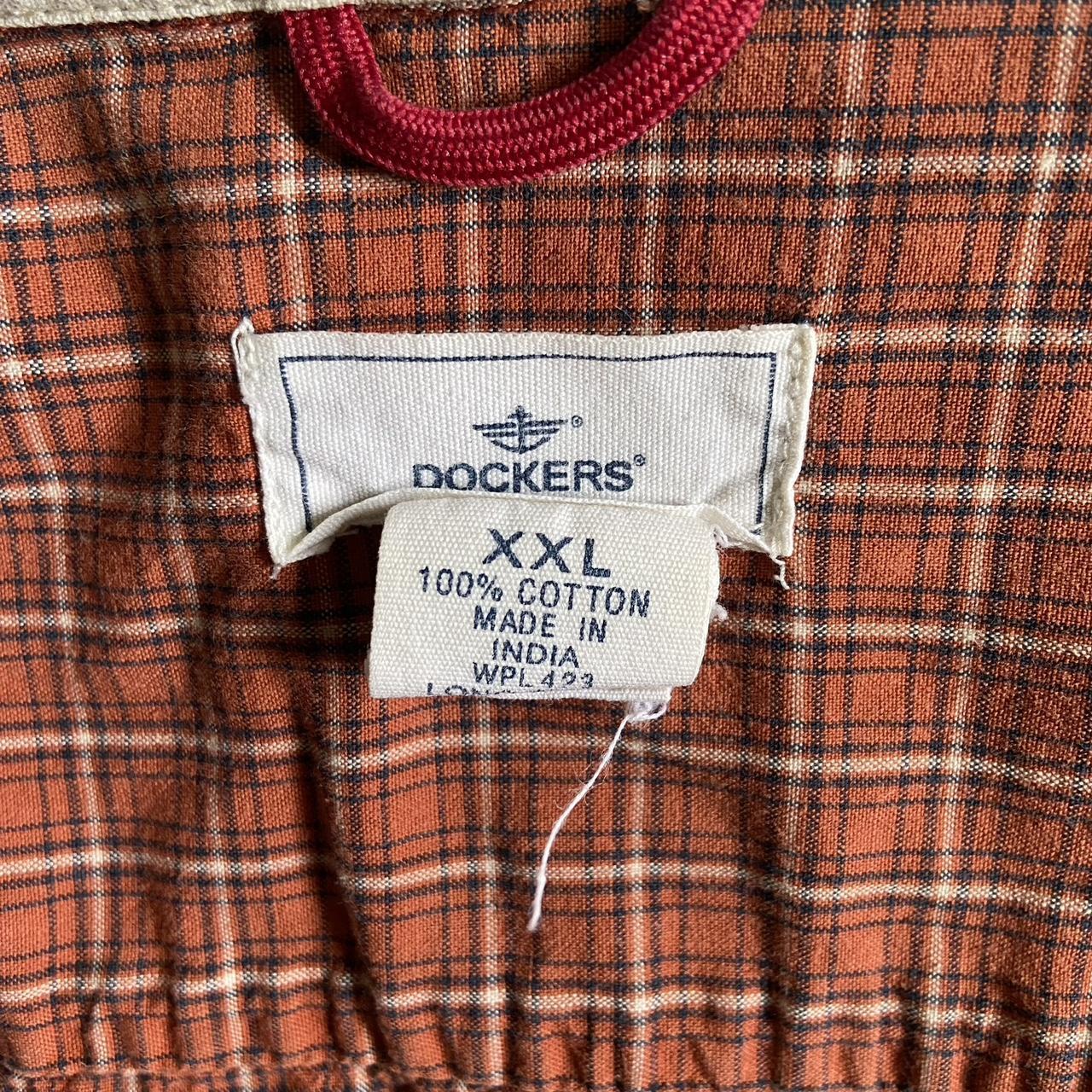 dockers orange flannel shipping is 6.00 - Depop