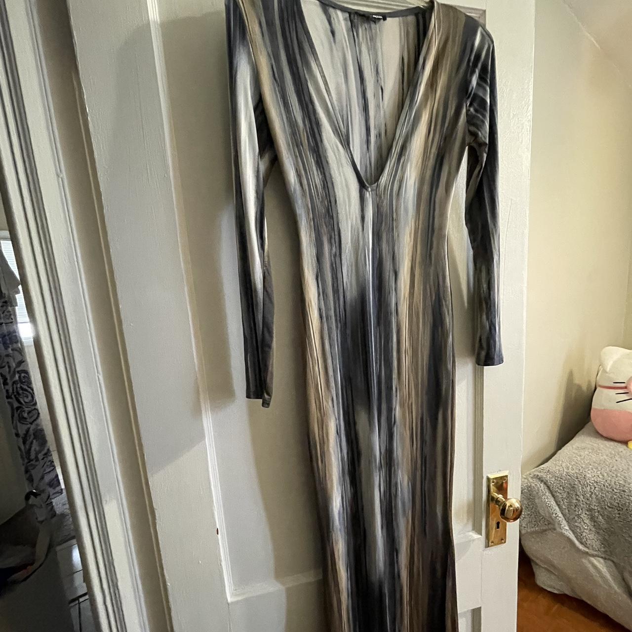 Fashion nova multi color maxi🩵 Body snatching,... - Depop