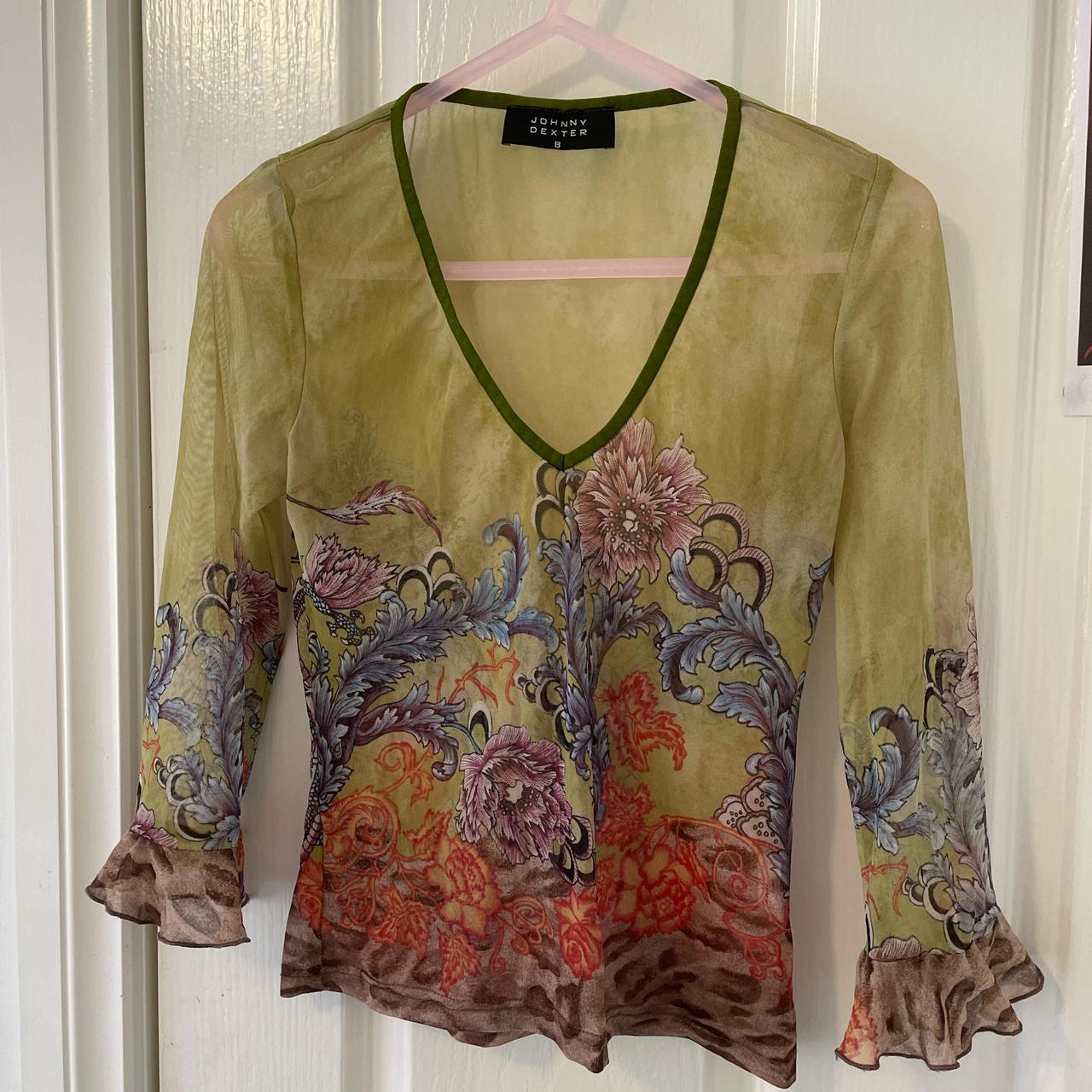 Impeccable sheer see through top - Jean Paul... - Depop