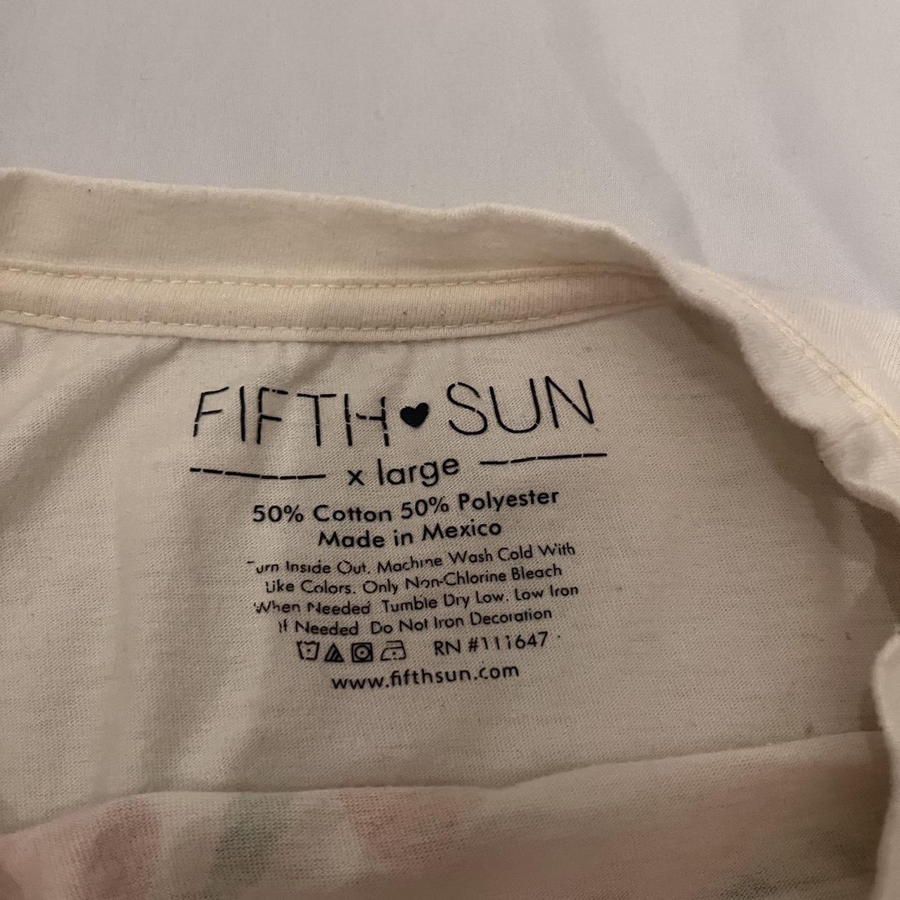 fifth sun brand aesthetic flower tee casual - Depop