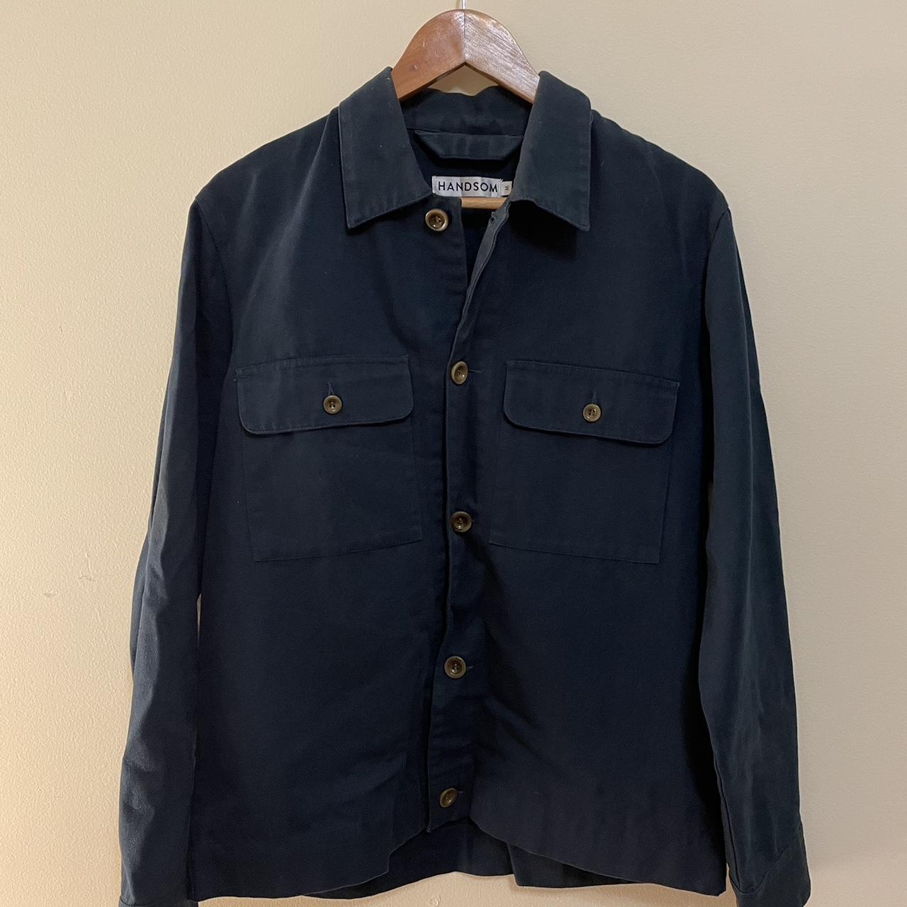 Handsom cotton jacket. Really nice with a good fit.... - Depop