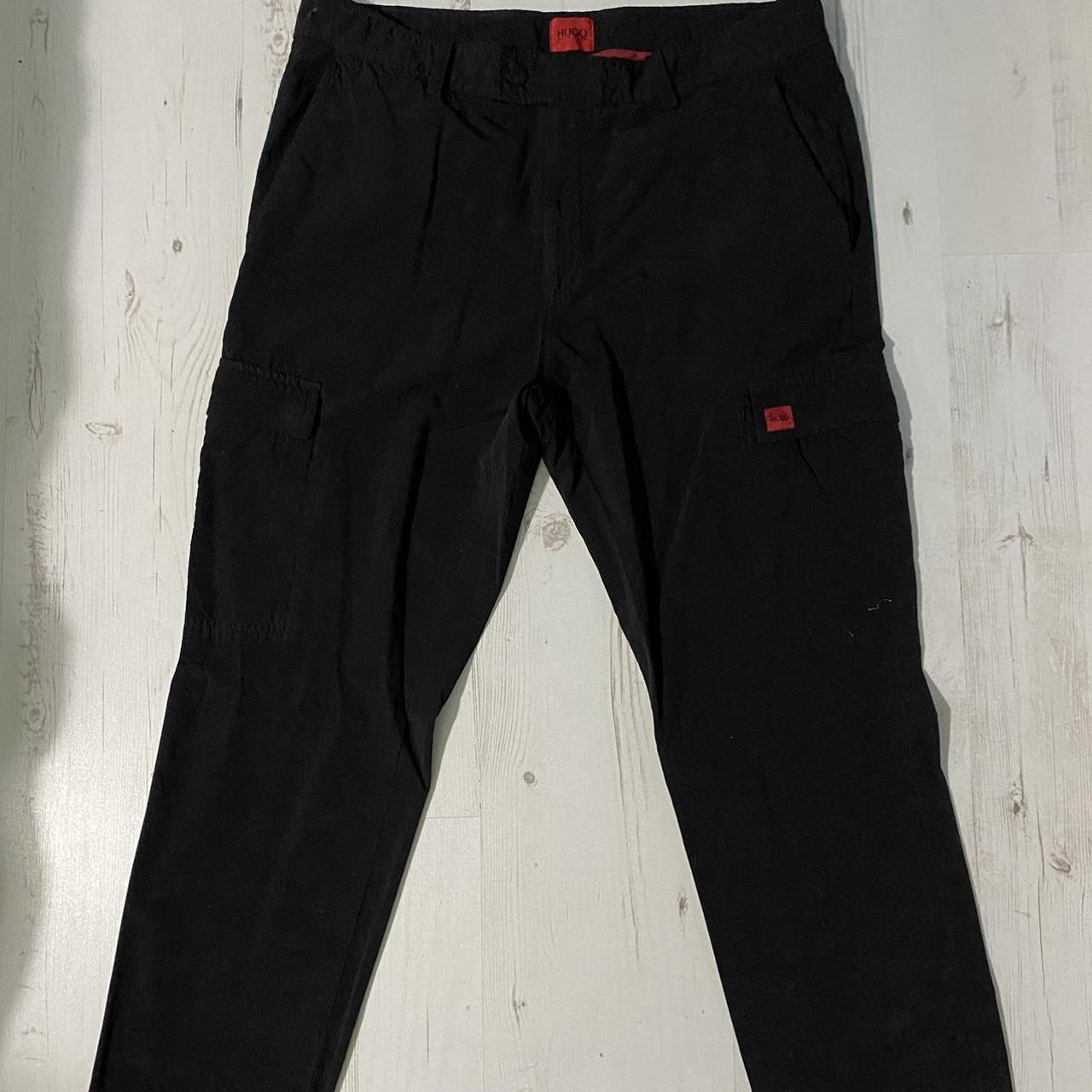 Hugo Boss straight leg cargo pants. Worn once so... - Depop