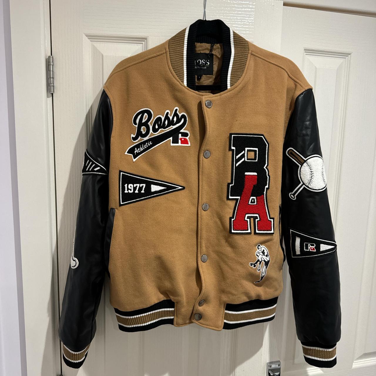 Hugo Boss Varsity Jacket - Large Worn Once Can fit... - Depop