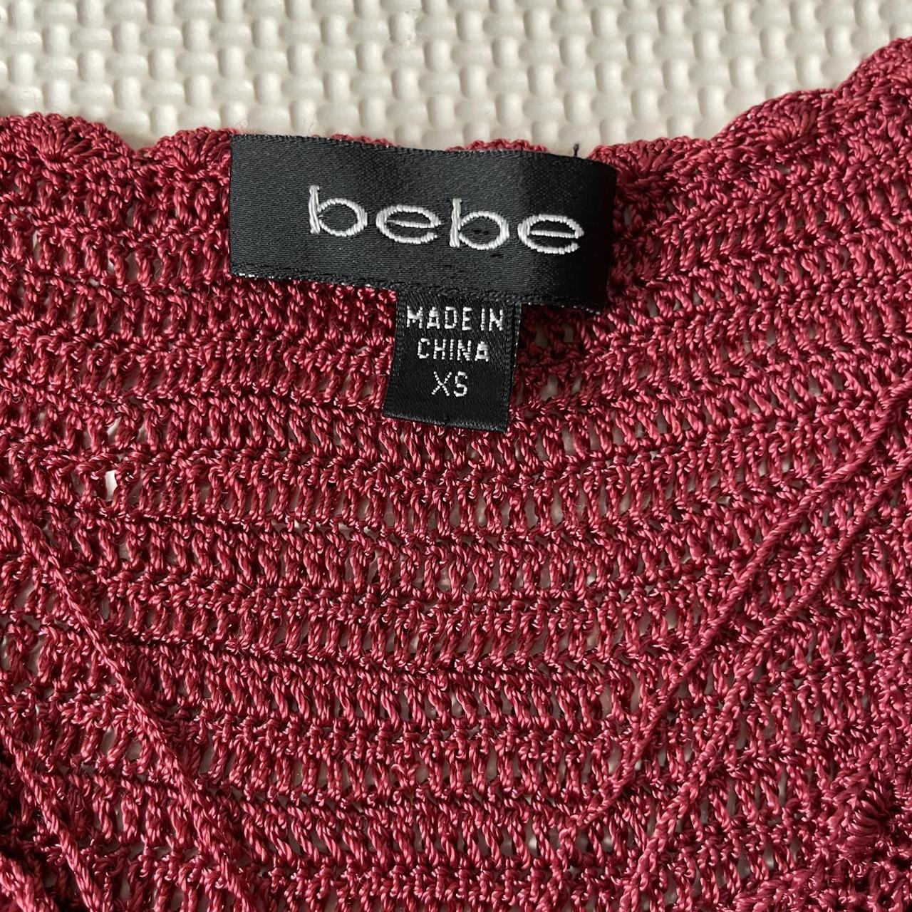 Bebe Women's Red Top | Depop
