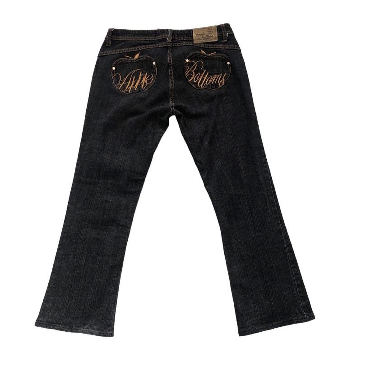 Vintage Apple Bottoms Jeans By Nellyπππ Black Faded Depop