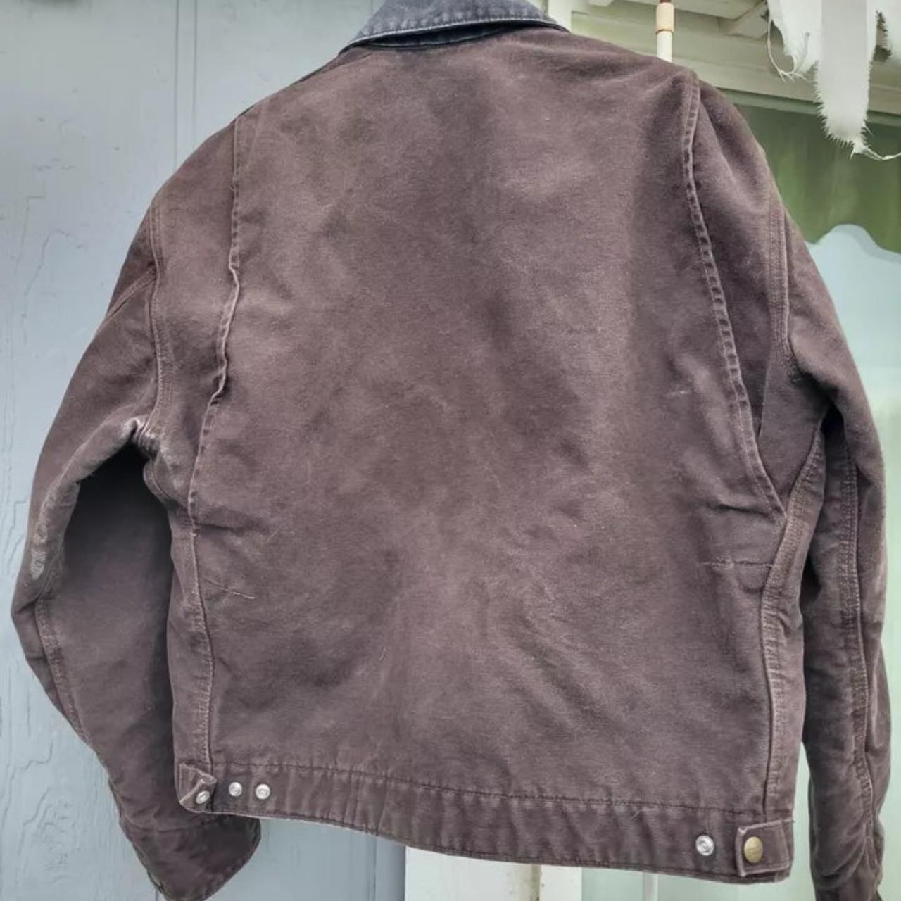 Vintage Carhartt J97 DKB Detroit Jacket Dark Brown... | Depop