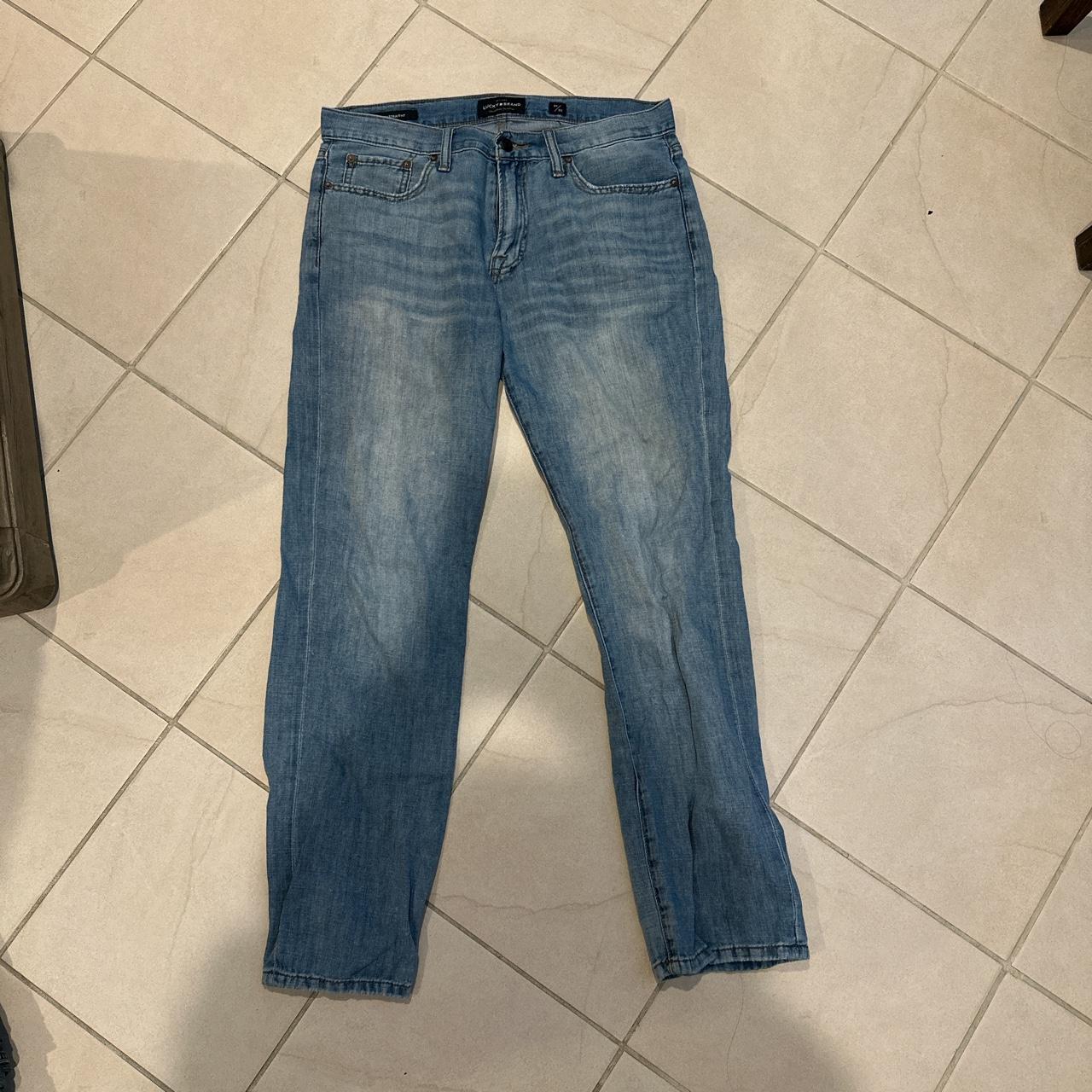Mens LUCKY BRAND jeans Size: W33 L32 Light blue,... - Depop