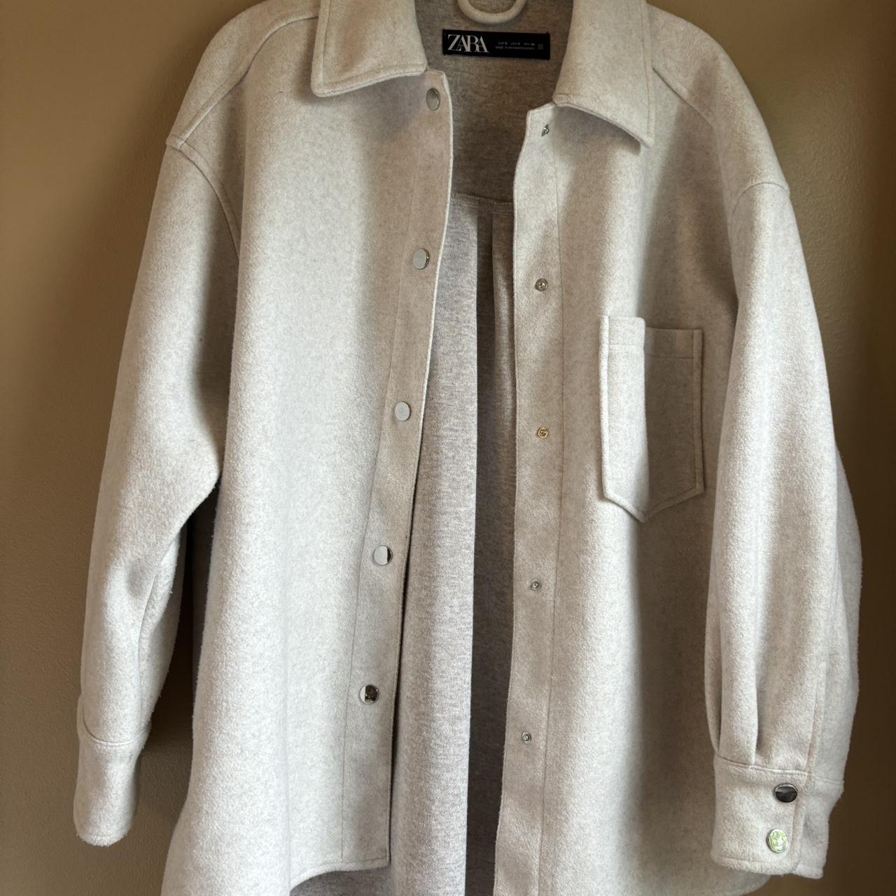 Zara Cream Jacket - Depop