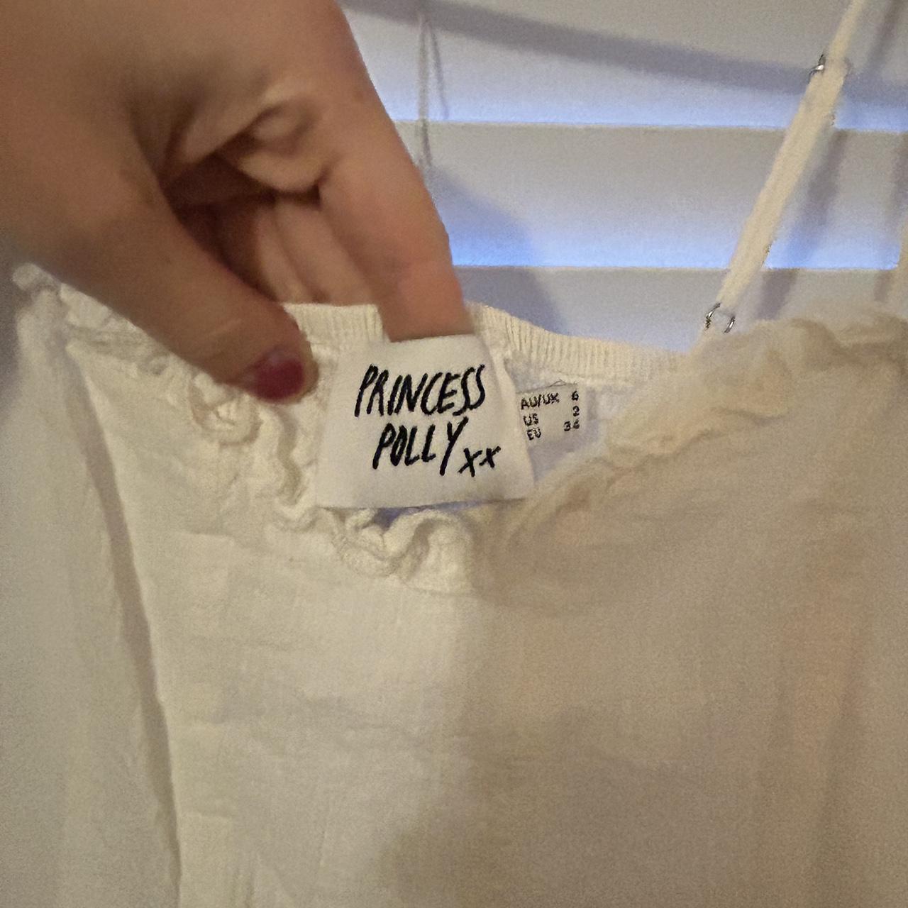 NWOT White frilly princess polly... - Depop